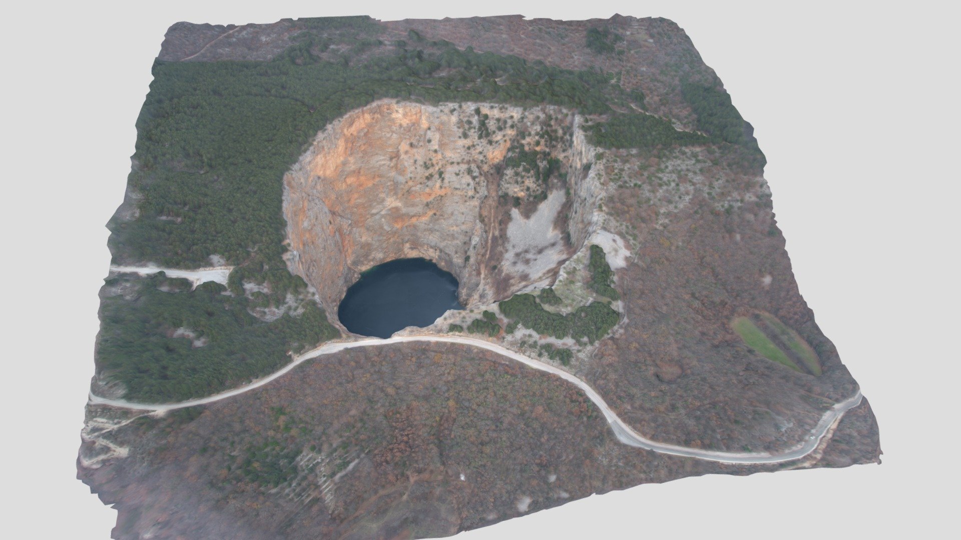 Crveno jezero (Red Lake), Imotski, Croatia - 3D model by Marko Vrabec ...