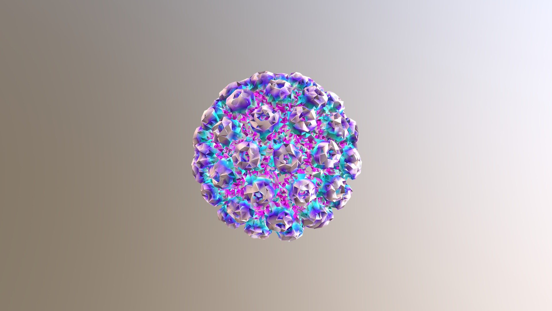 BK Polyomavirus - 3D model by AustraCukura (@austra.cukura) [045a56a ...