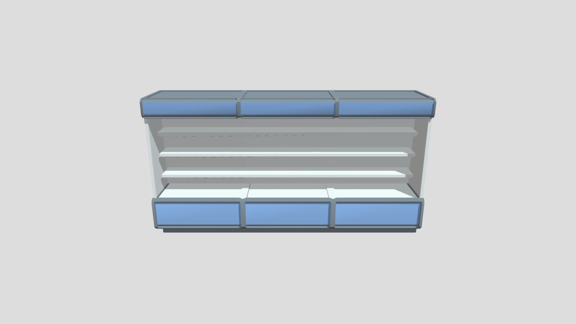 grande vitrine frigorifique supermarcher type 0 - Download Free 3D ...