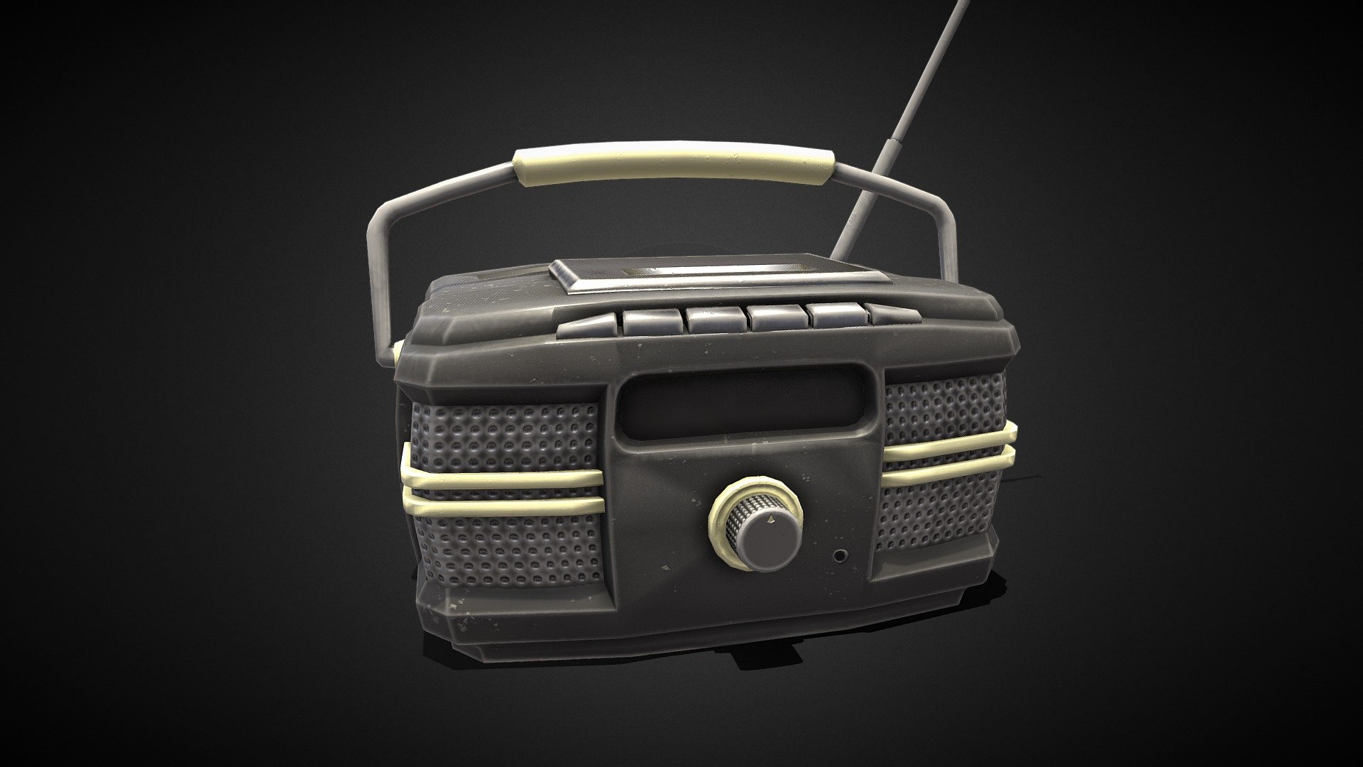 Game Ready Retro Radio - Buy Royalty Free 3D model by CleanCraft3D ...