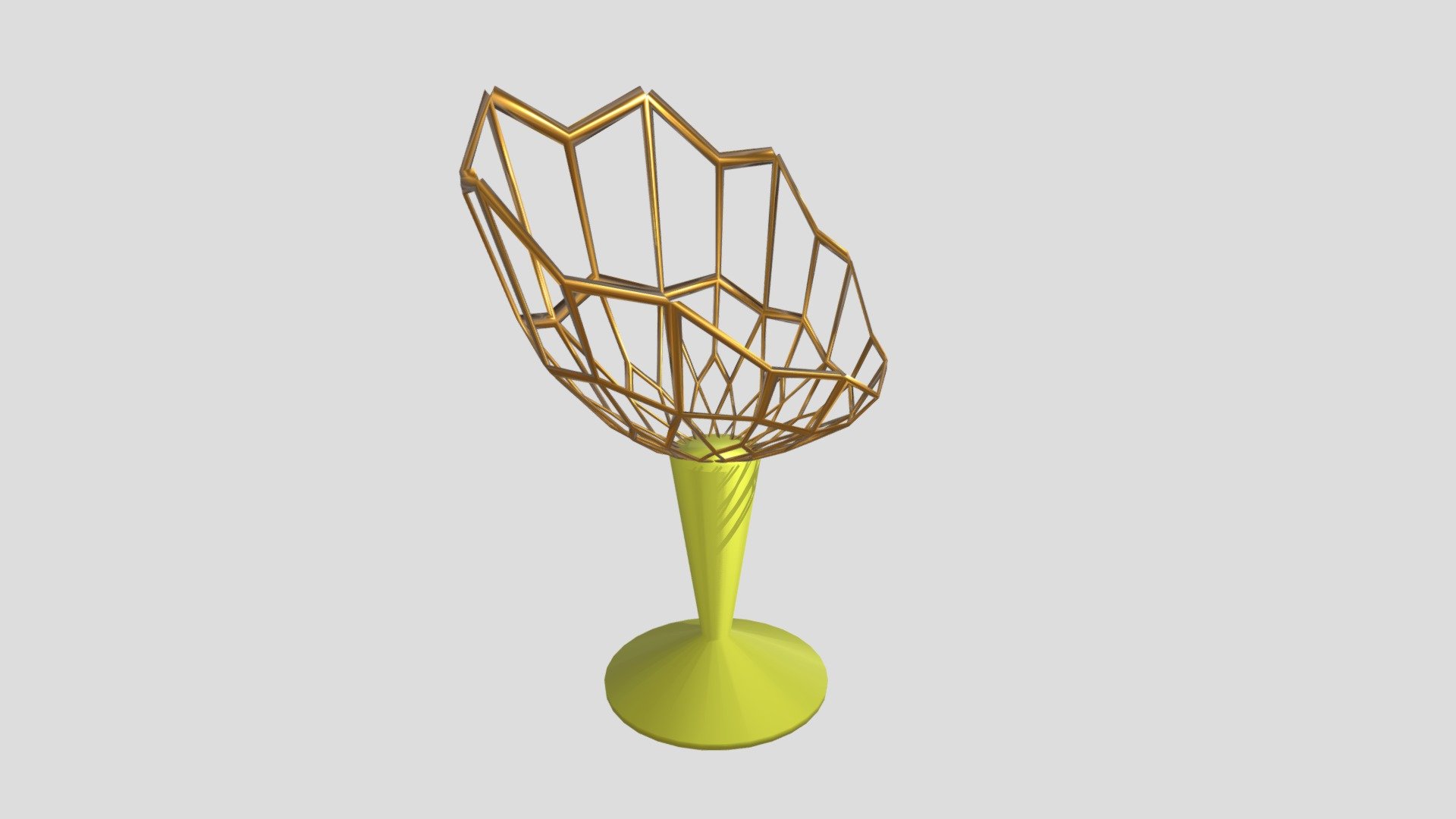 Wireframe Chair - 3D model by Maximetron [045dc4b] - Sketchfab