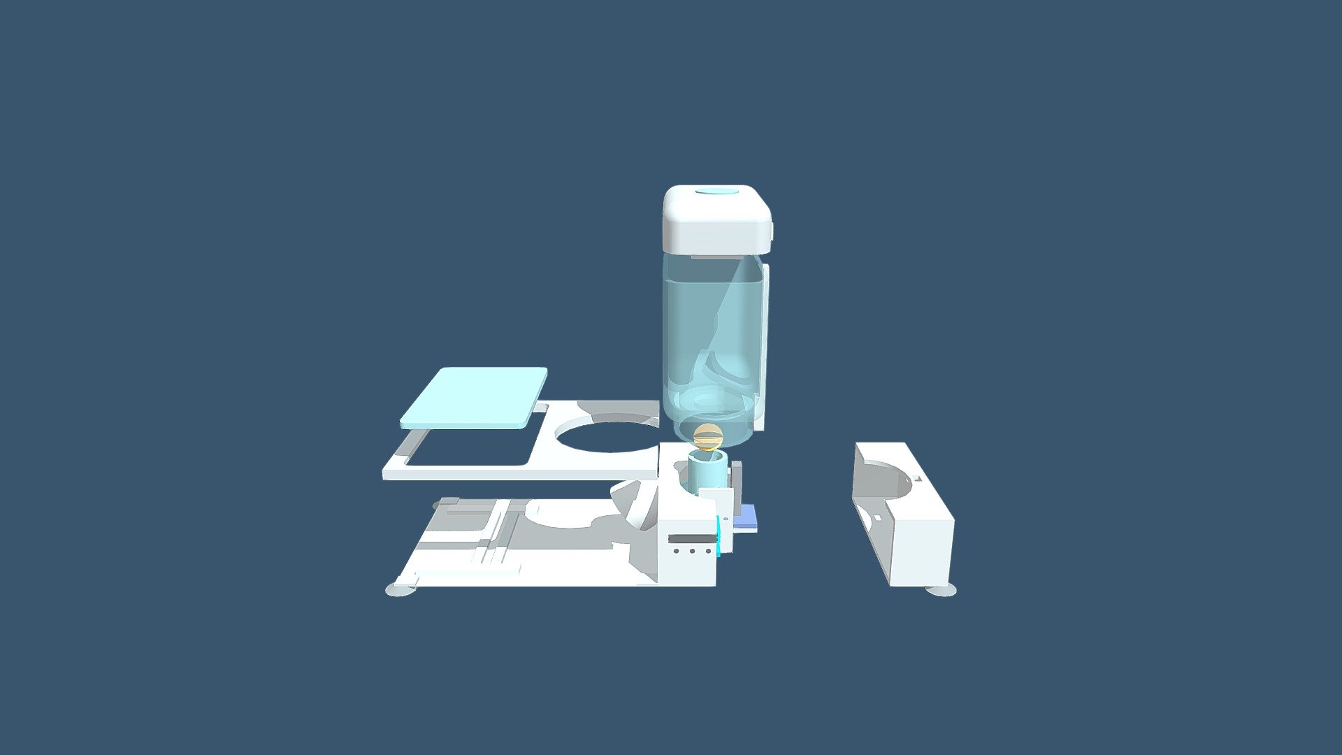 Cat Feeder Explosion - 3D model by Laleyherat [045e5d9] - Sketchfab