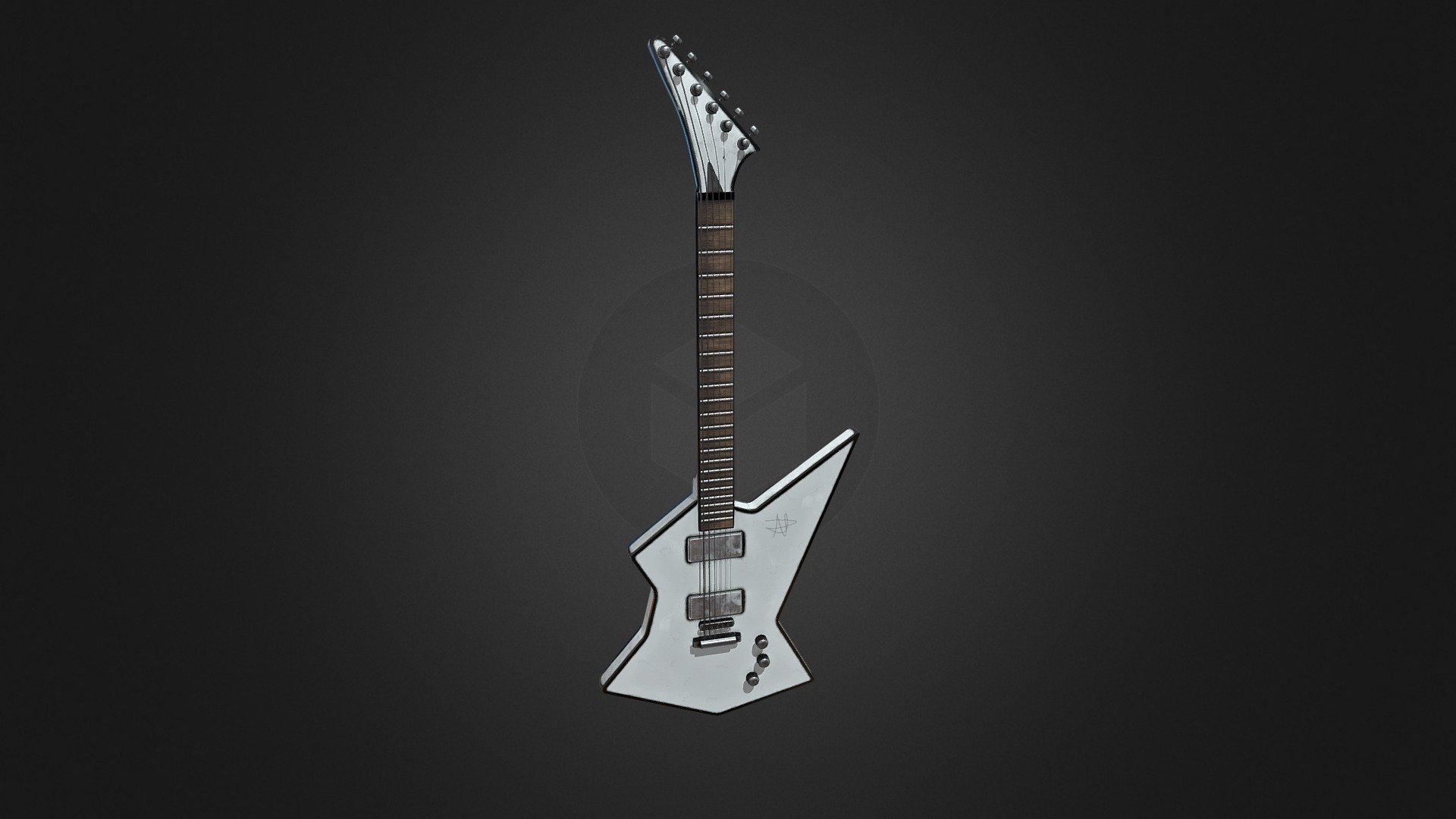 Electric Guitar (Explorer Inspired) - Download Free 3D model by Noah ...