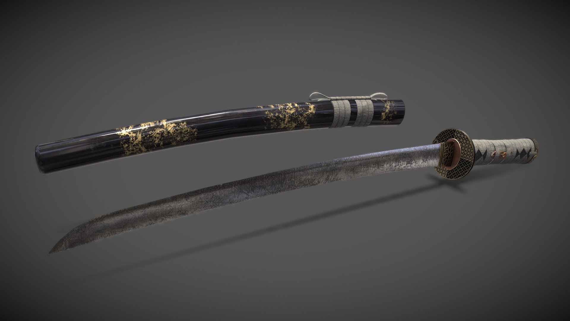 Garloid's Wakizashi - 3D model by Garloid [0460e93] - Sketchfab