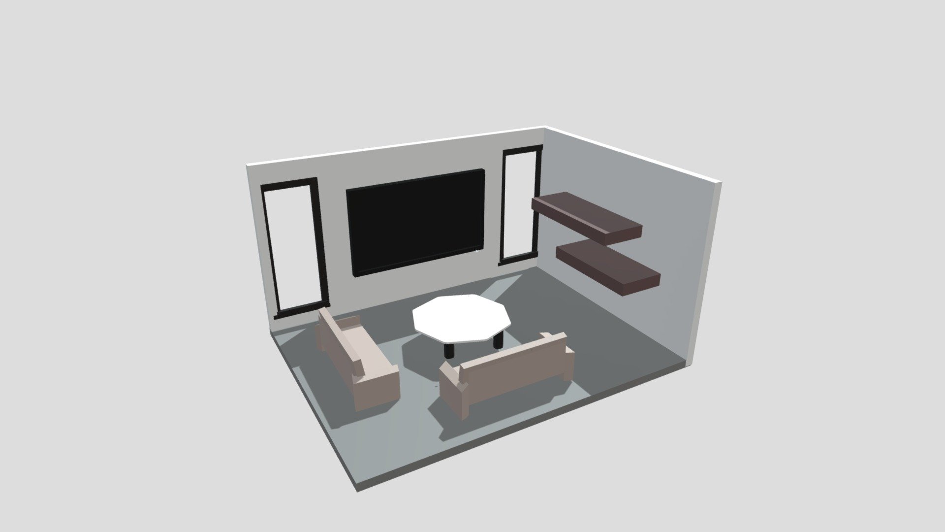 Sala - Download Free 3D model by julia farias (@juliafarias) [0461f93 ...