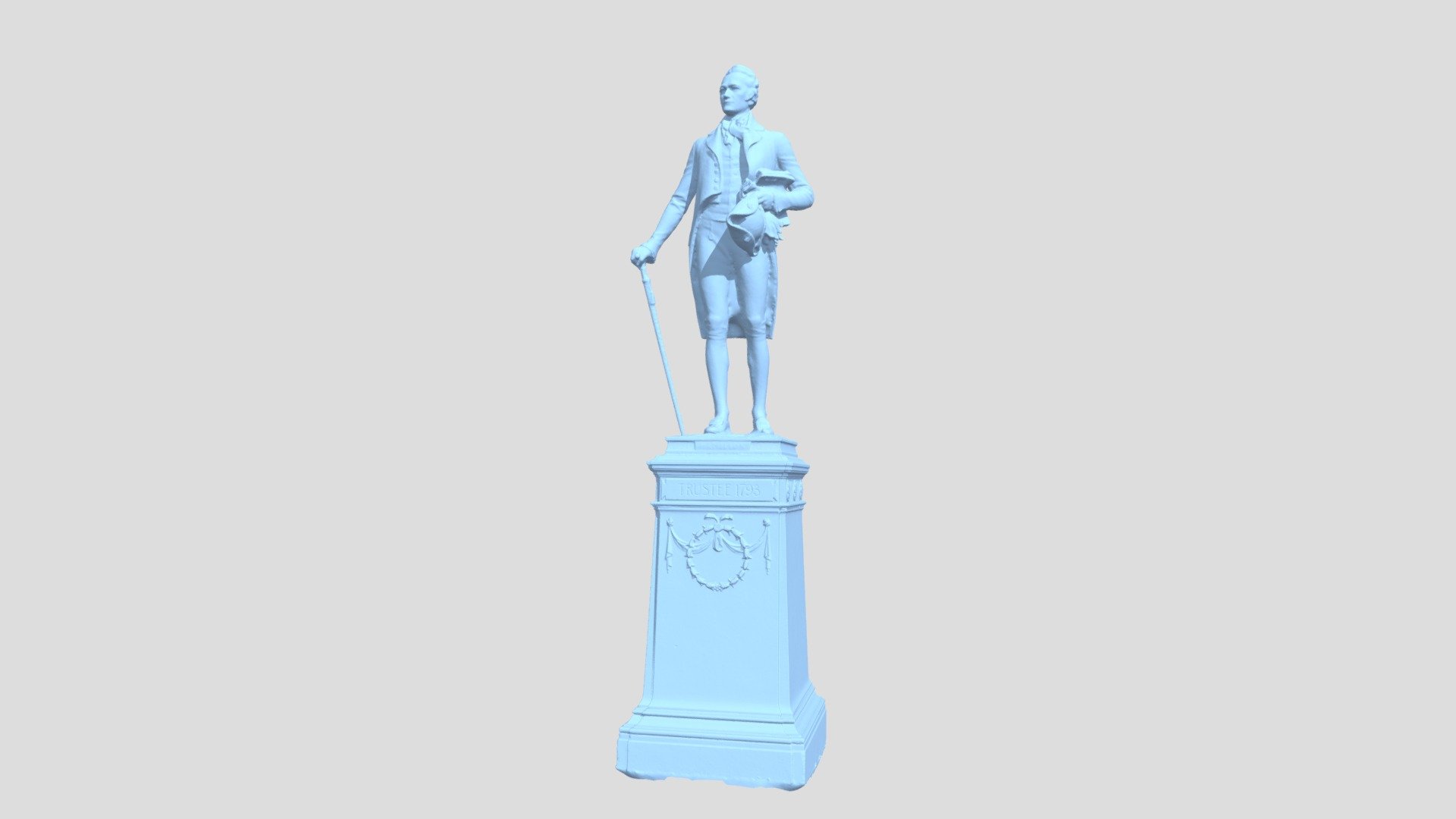 Hamilton Statue V1 - Download Free 3D model by LITS at Hamilton College ...