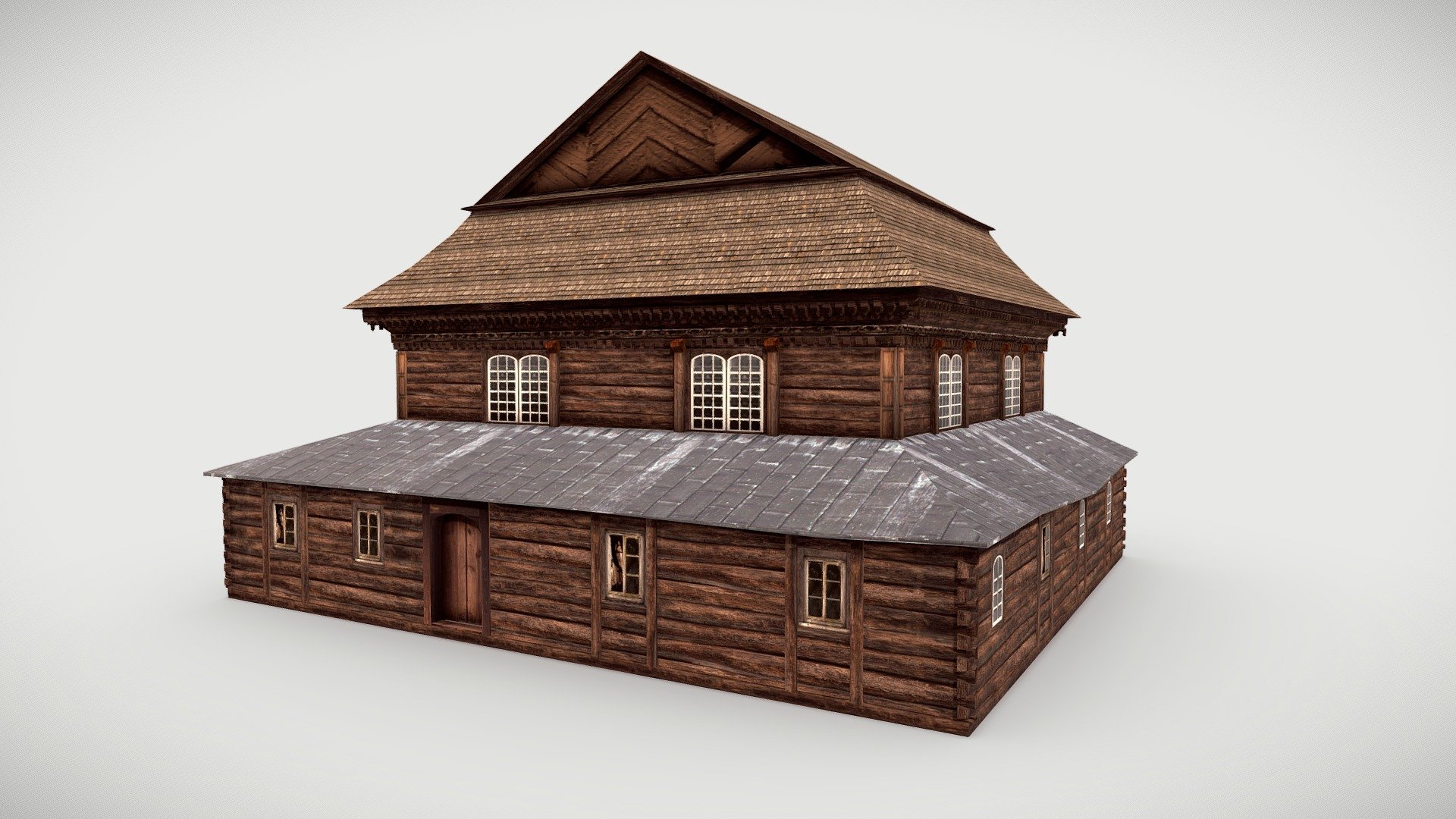 Sidra - Synagoga drewniana / Wooden synagogue - Download Free 3D model ...