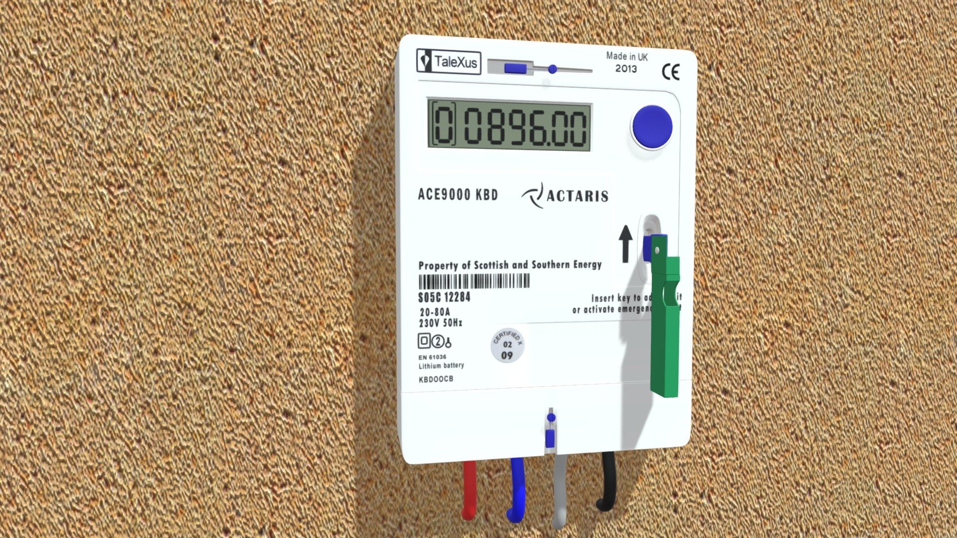 Electricity Key Meter 3d Model - 3D model by nuralam018 [0467b26 ...