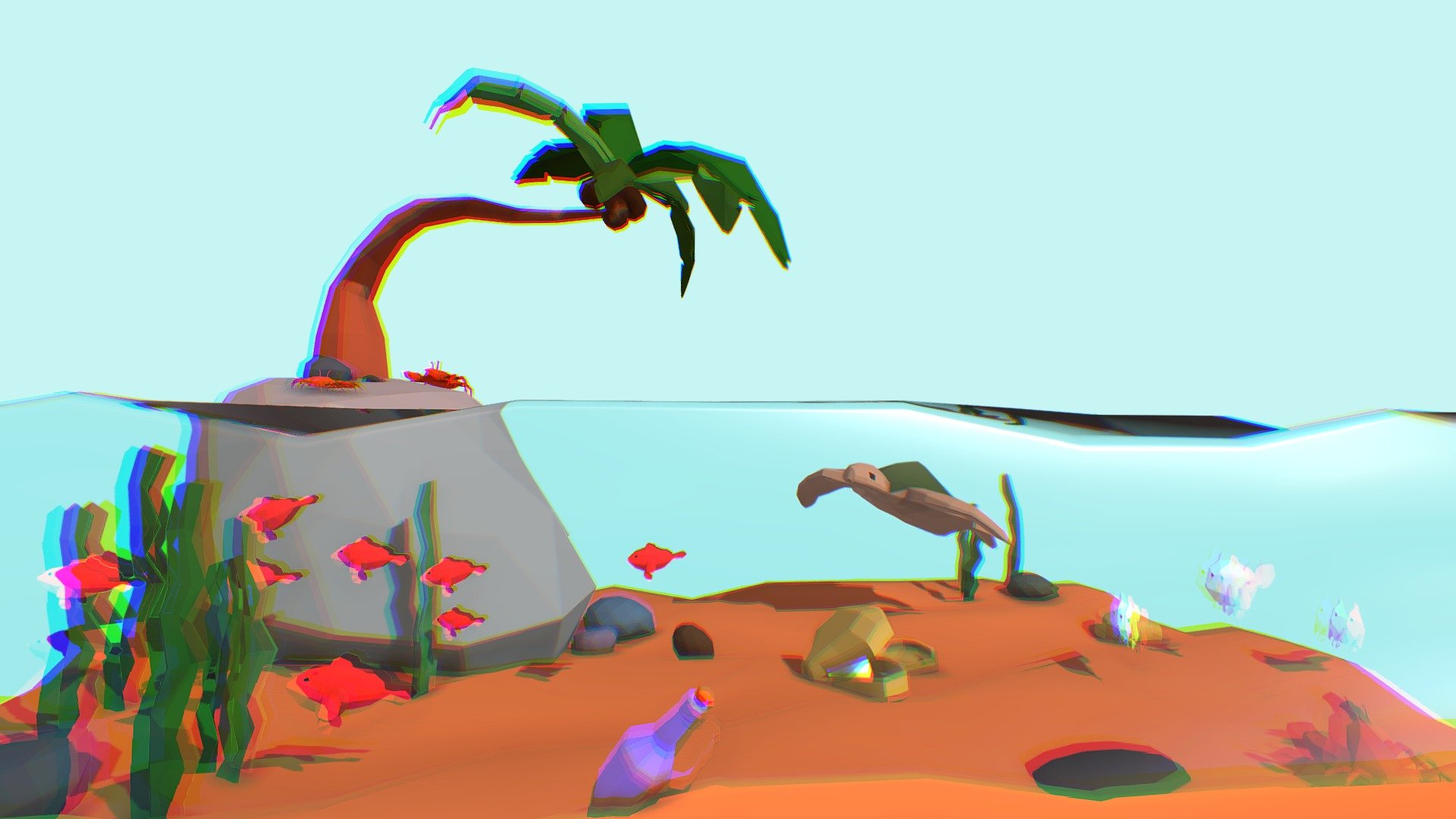 A simple low poly ocean scene - Download Free 3D model by AK (@skaf13 ...