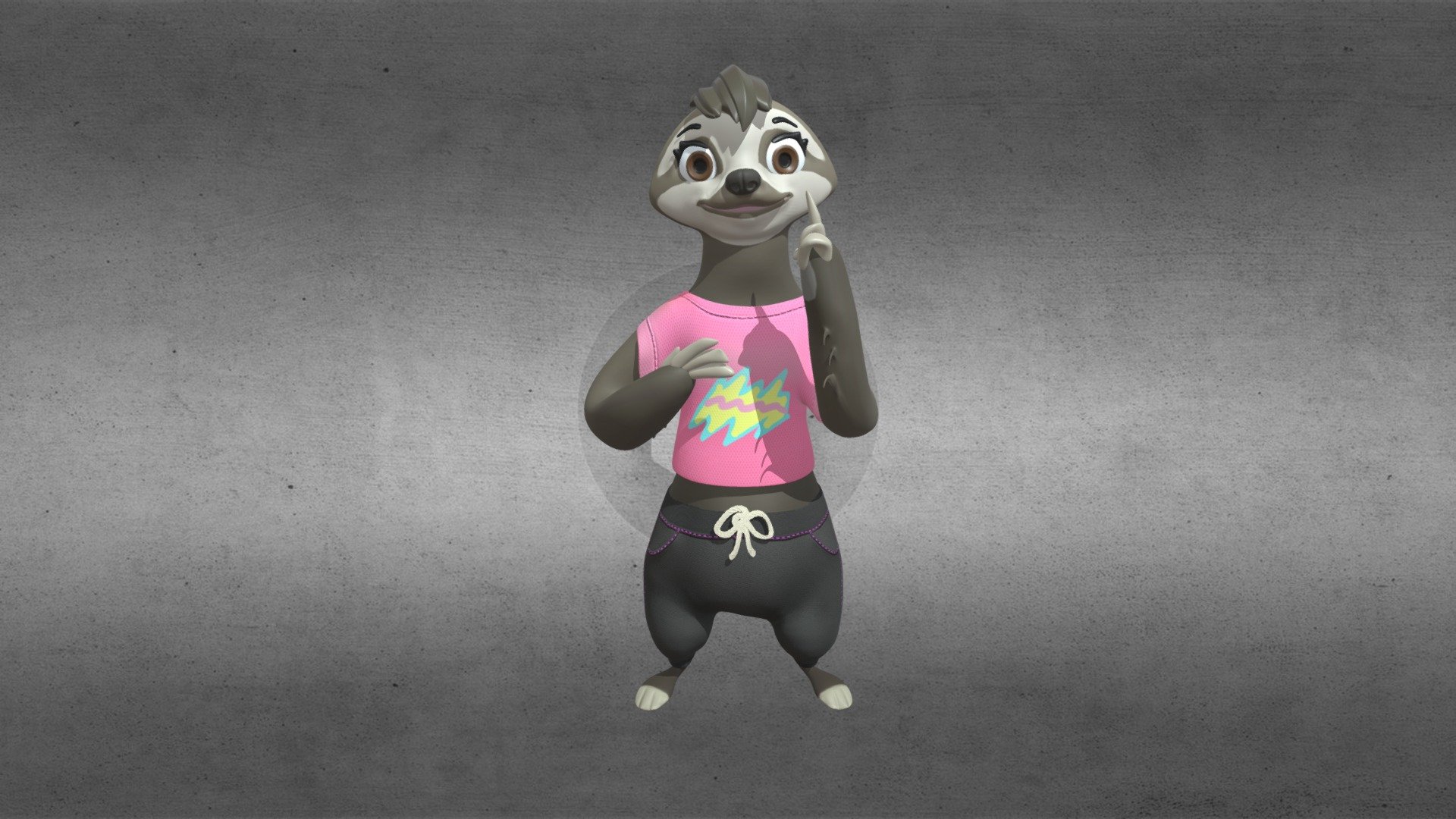 Female Sloth - 3D model by mgarzof (@pigeonw) [046980e] - Sketchfab