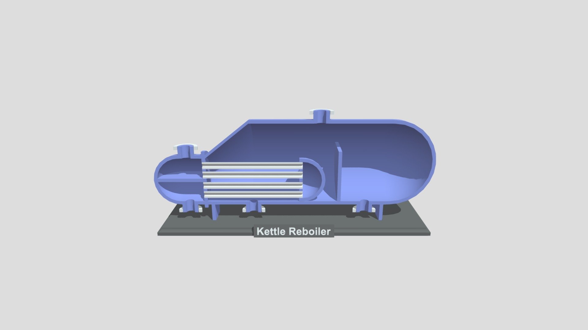 3D Printed Kettle Reboiler - 3D model by Zach Peever (@zpeever ...