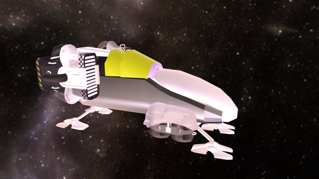 Test Concept Quad Ship A - 3D model by Wayne Tannian (@inkdropfalls ...