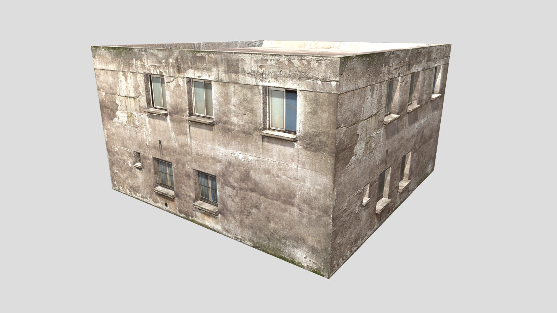 Abandoned Old House Building Asset Low-poly - Buy Royalty Free 3D model by DrFeelgood (@dr ...