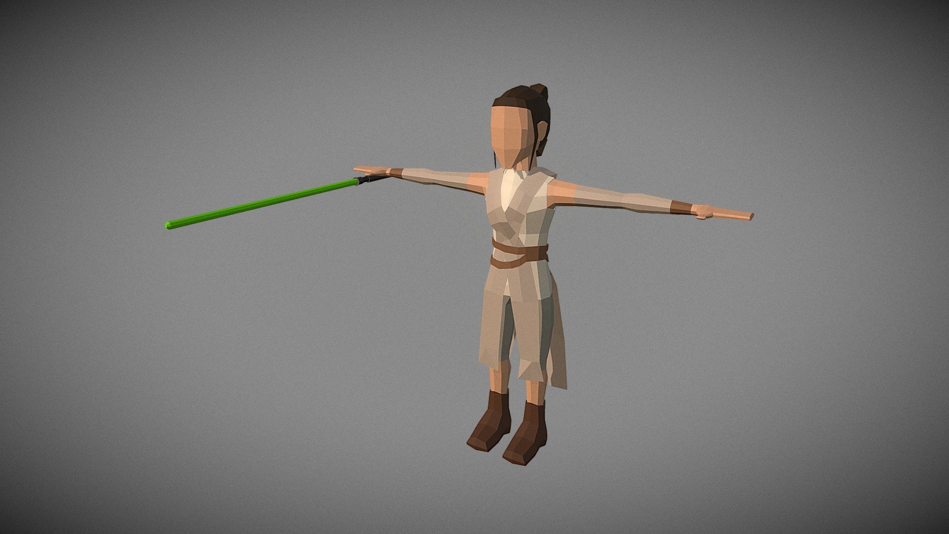 Rey - 3D model by Limitless (@akhilkrushnaa) [046d9cc] - Sketchfab