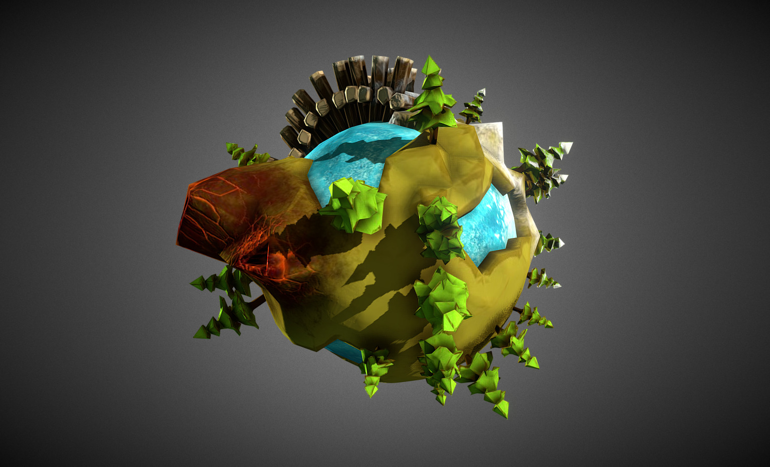 Planet Nature - 3D model by Pierre Bourgerie (@pierrebourgerie ...