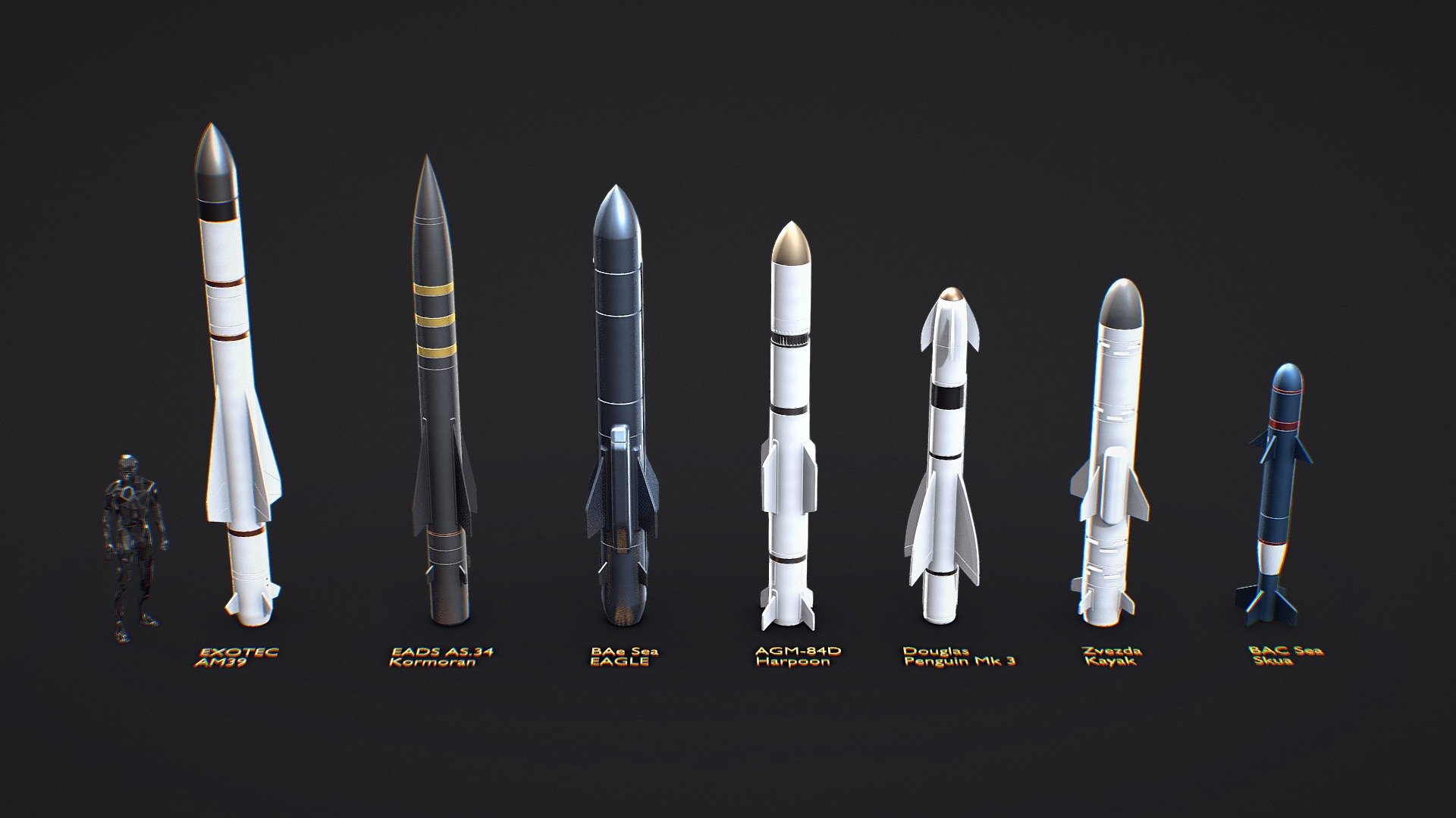 Missiles Pack 2 - Buy Royalty Free 3D model by re1monsen [046edc0 ...