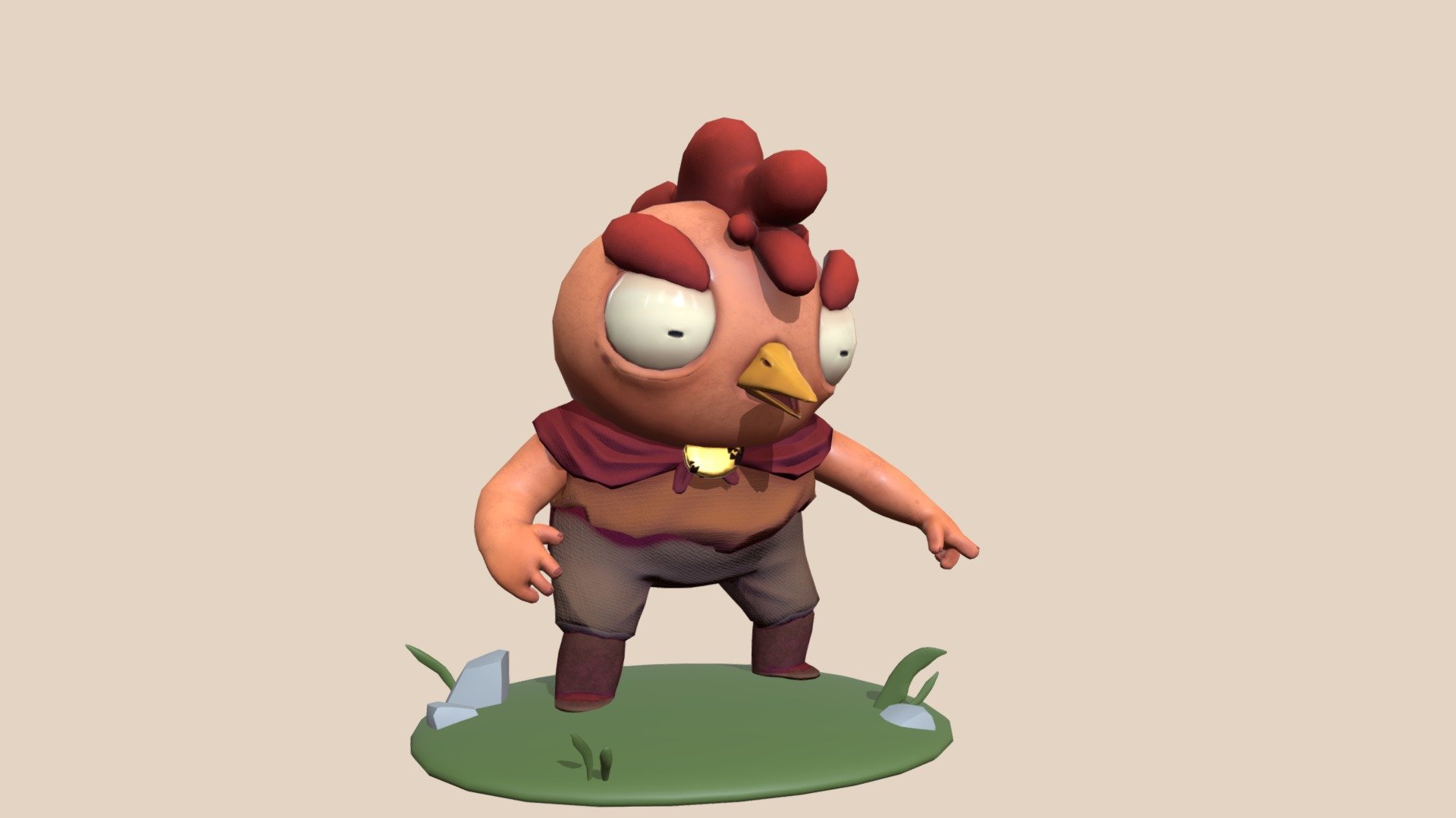 DAE - Simple creature - The Chicken - 3D model by Julius Taal Epic ...