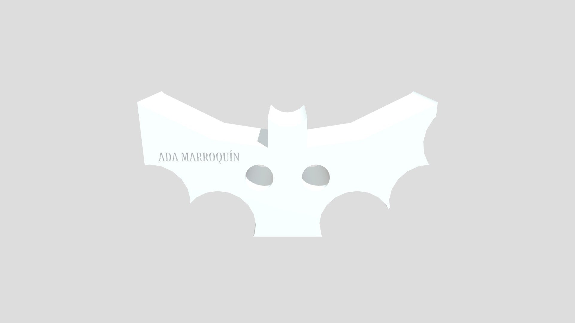 Bat button - Ada Saraí Marroquín - 3D model by 010077021 [0470e4a ...