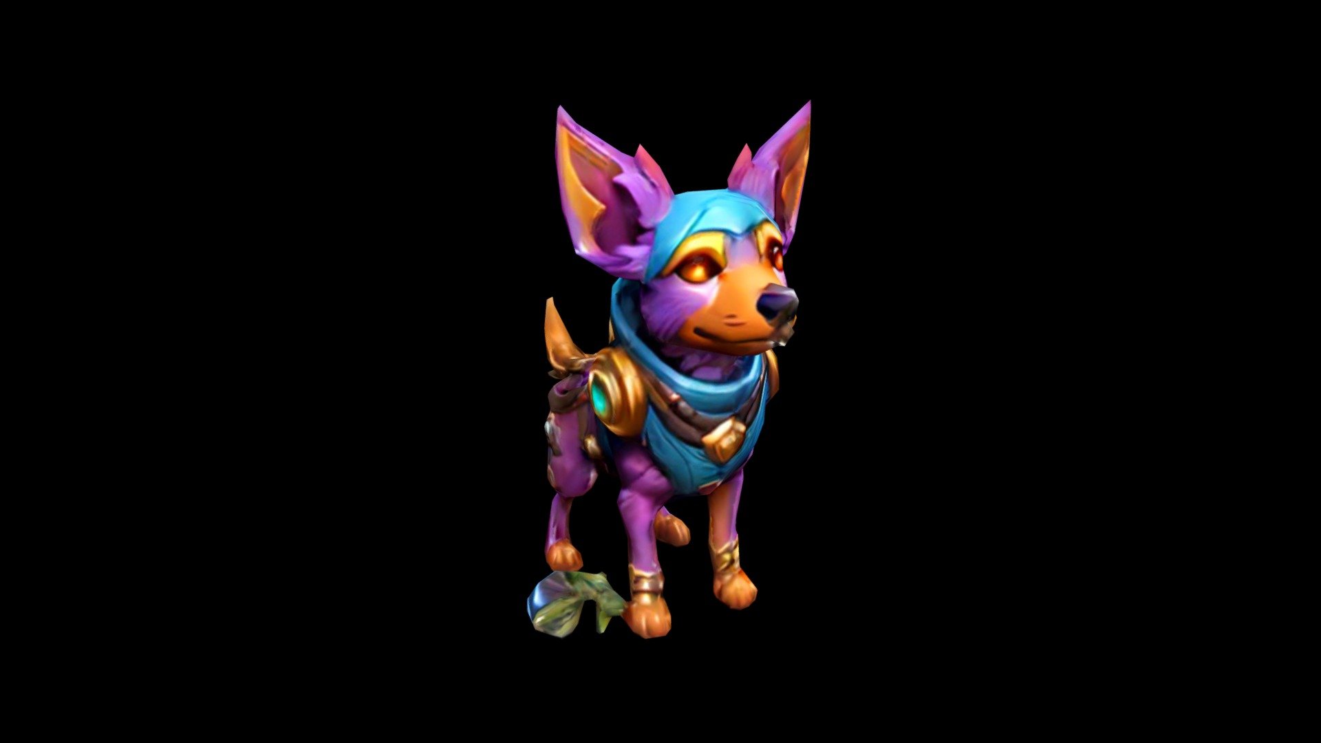 The magical hound, Aether, stands ready - Download Free 3D model by ...