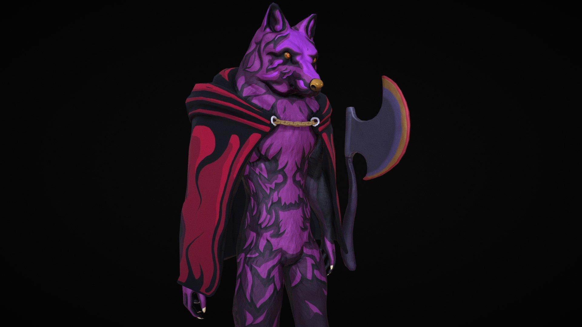 Hades inspired Wolf Character - 3D model by ChilLaxerous [04725cf ...