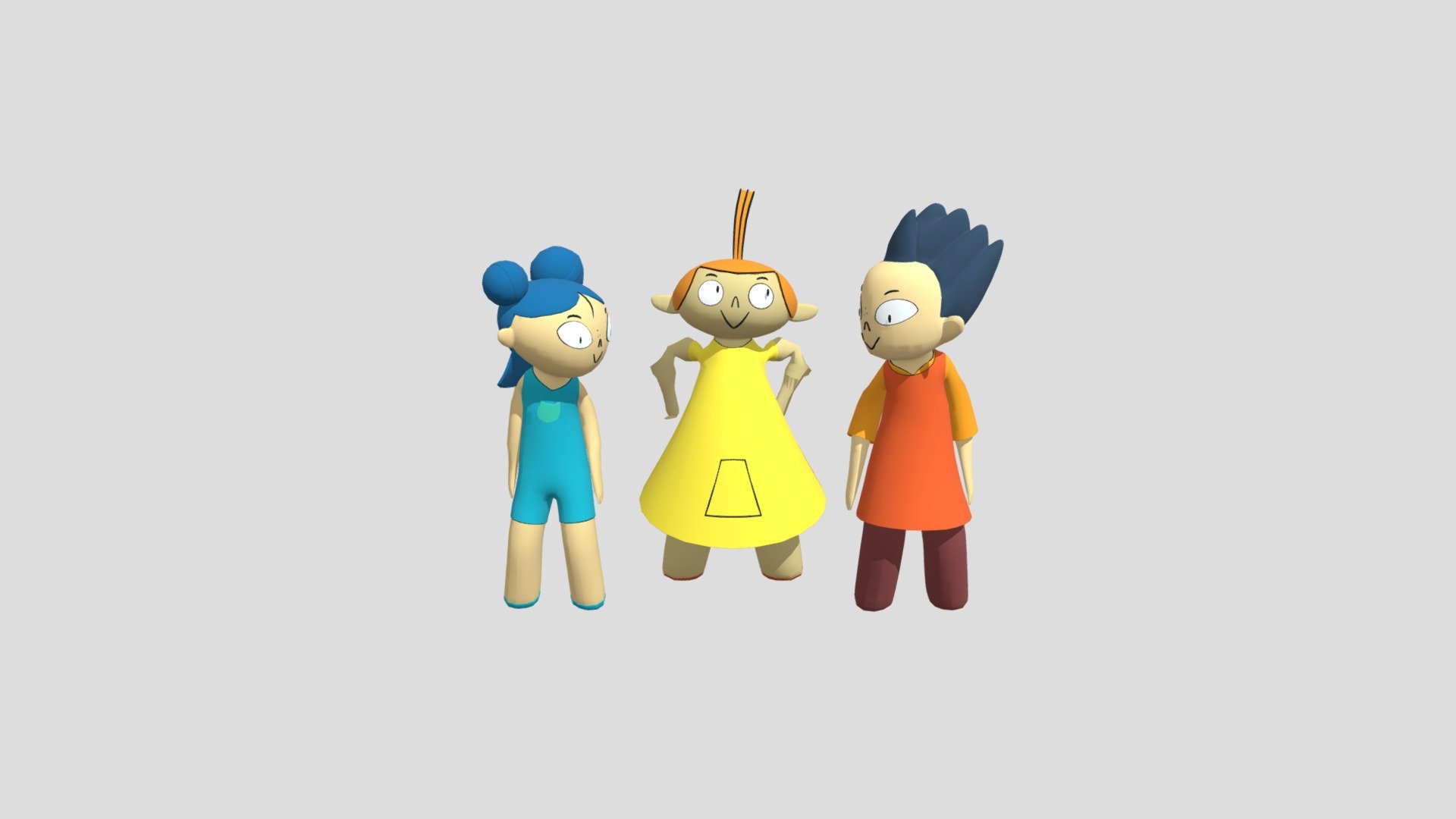 amigos - 3D model by Tally Molly (@italobedor) [0473c02] - Sketchfab