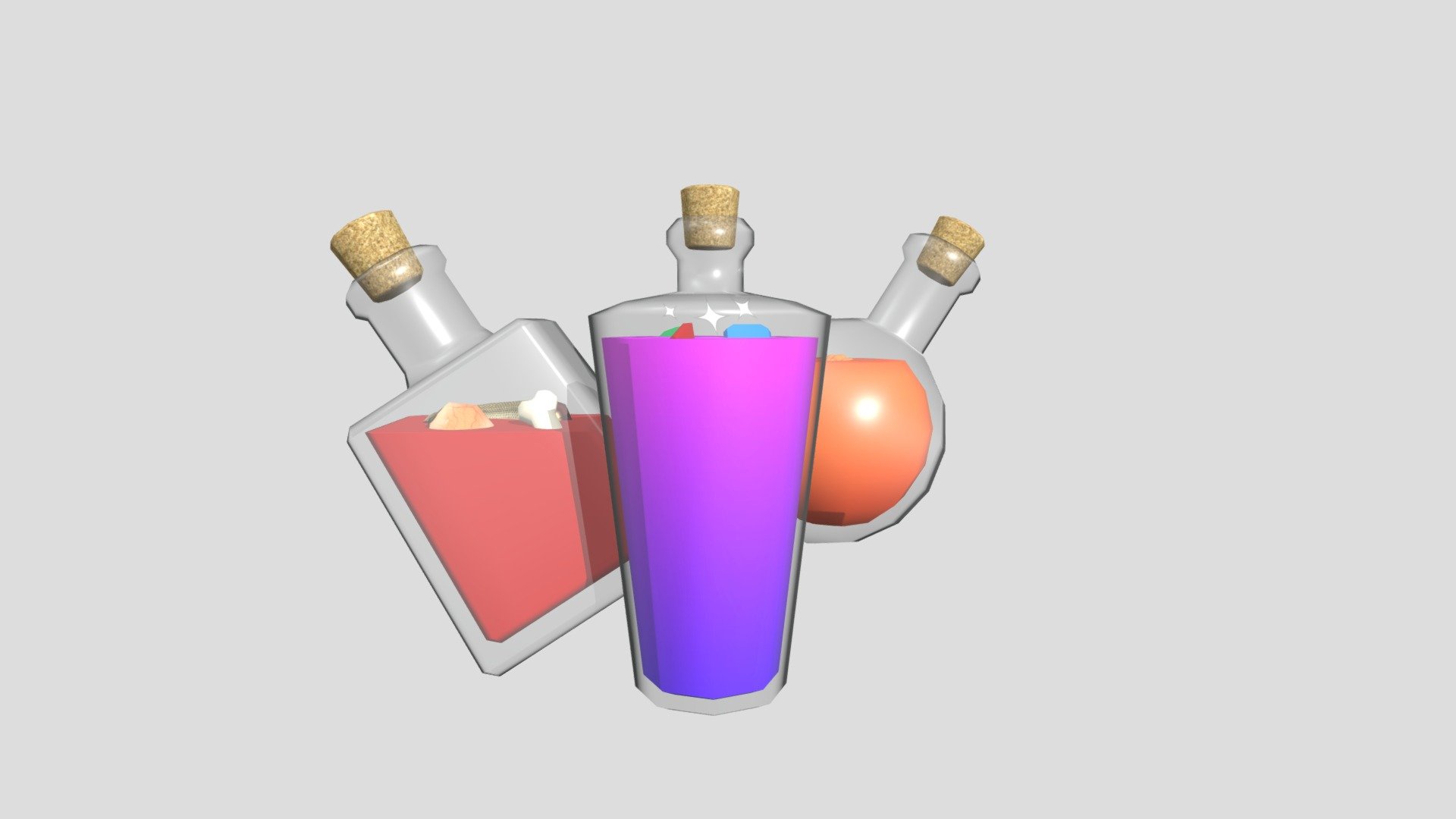 Potions - 3D model by Luke Gibson (@lgibson484) [0475c5e] - Sketchfab