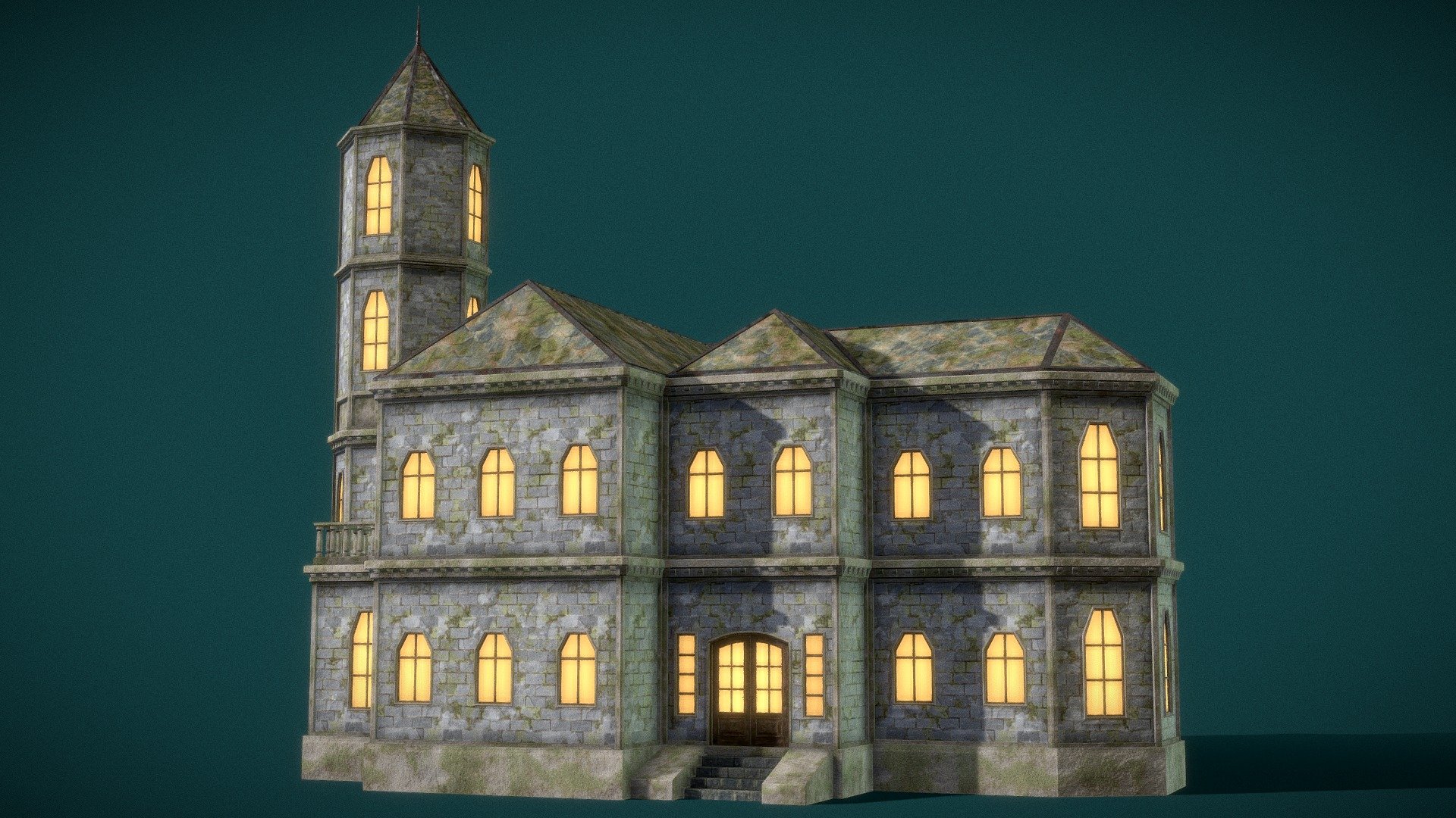 Old Mansion 2 - Buy Royalty Free 3D model by Rafael Rodrigues ...