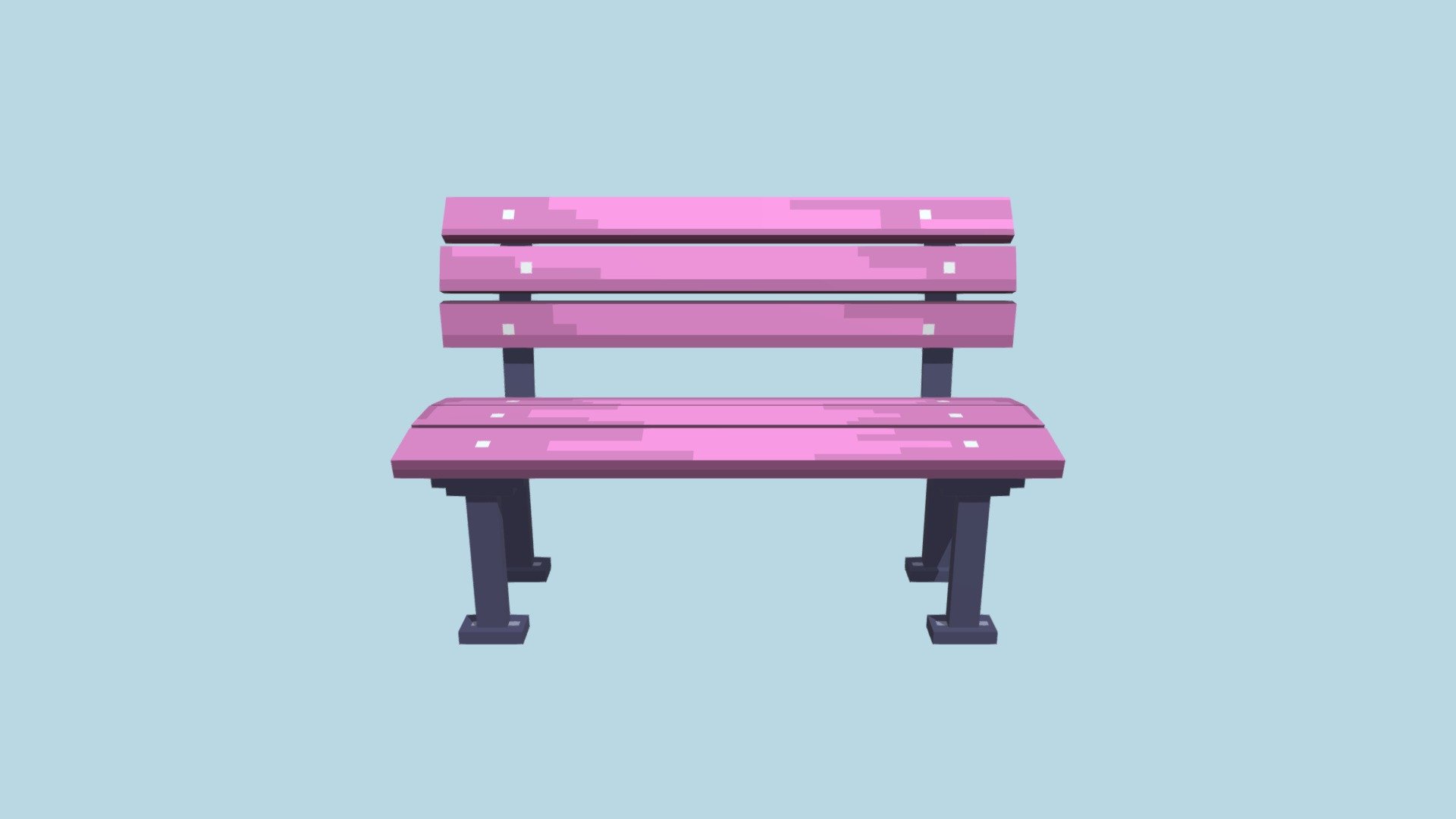 pixel art bench - Download Free 3D model by Soleil Neige (@SoleilNeige ...