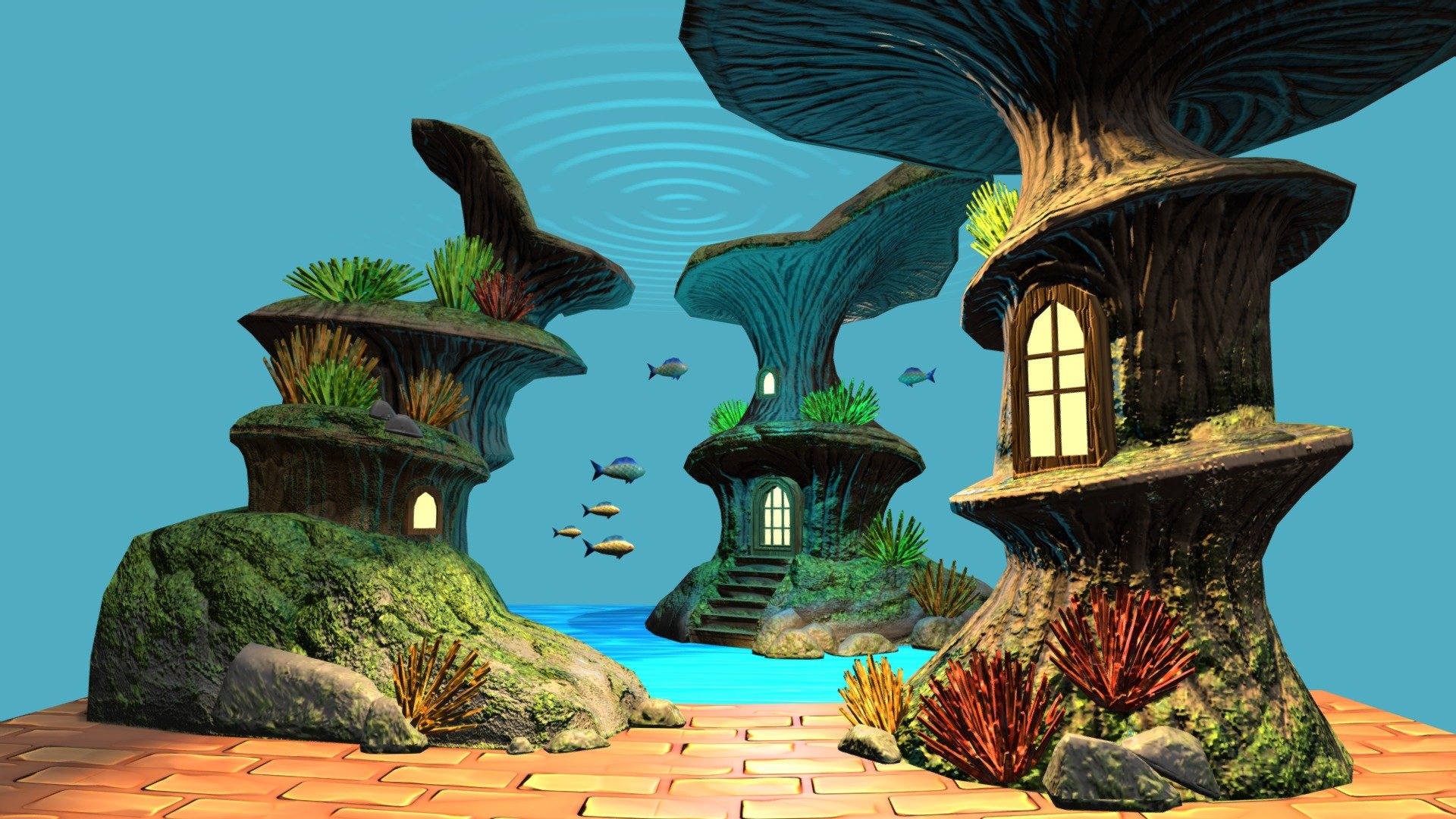 Underwater Environment - 3D model by kaiixii [047b55e] - Sketchfab