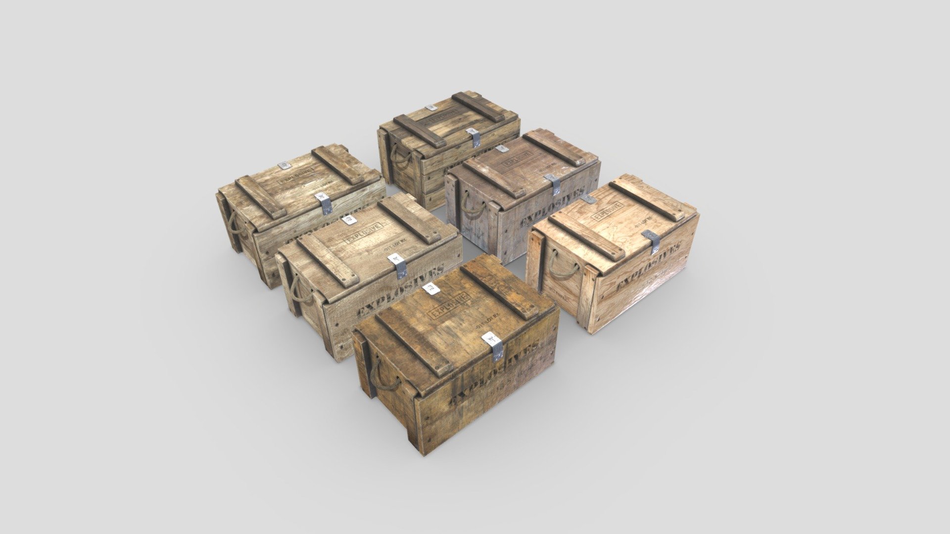 Explosives crate pack - Buy Royalty Free 3D model by 32cm [047bdb4 ...