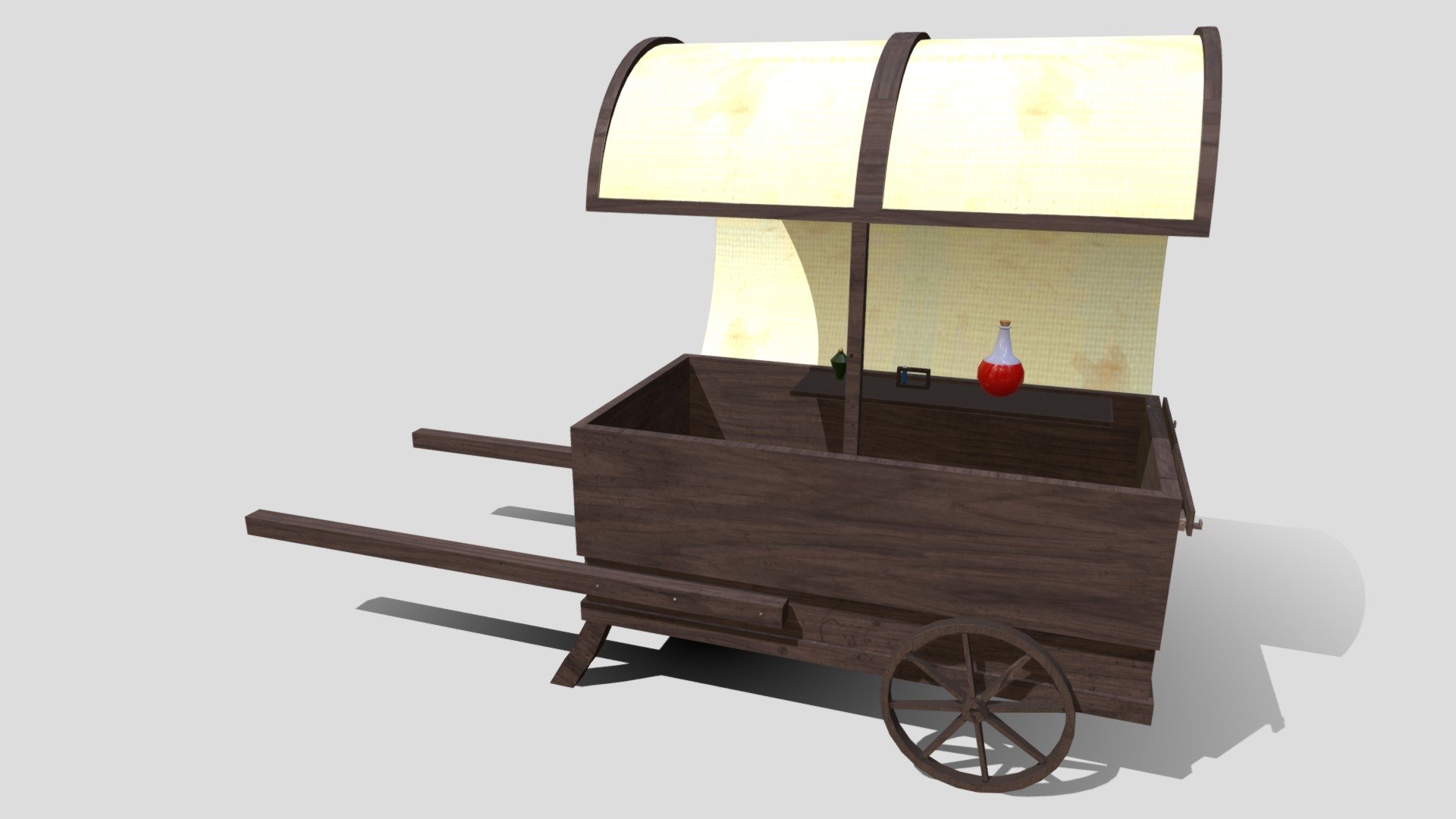 Potion Seller Cart - Download Free 3D model by laogon09 [047c33e ...