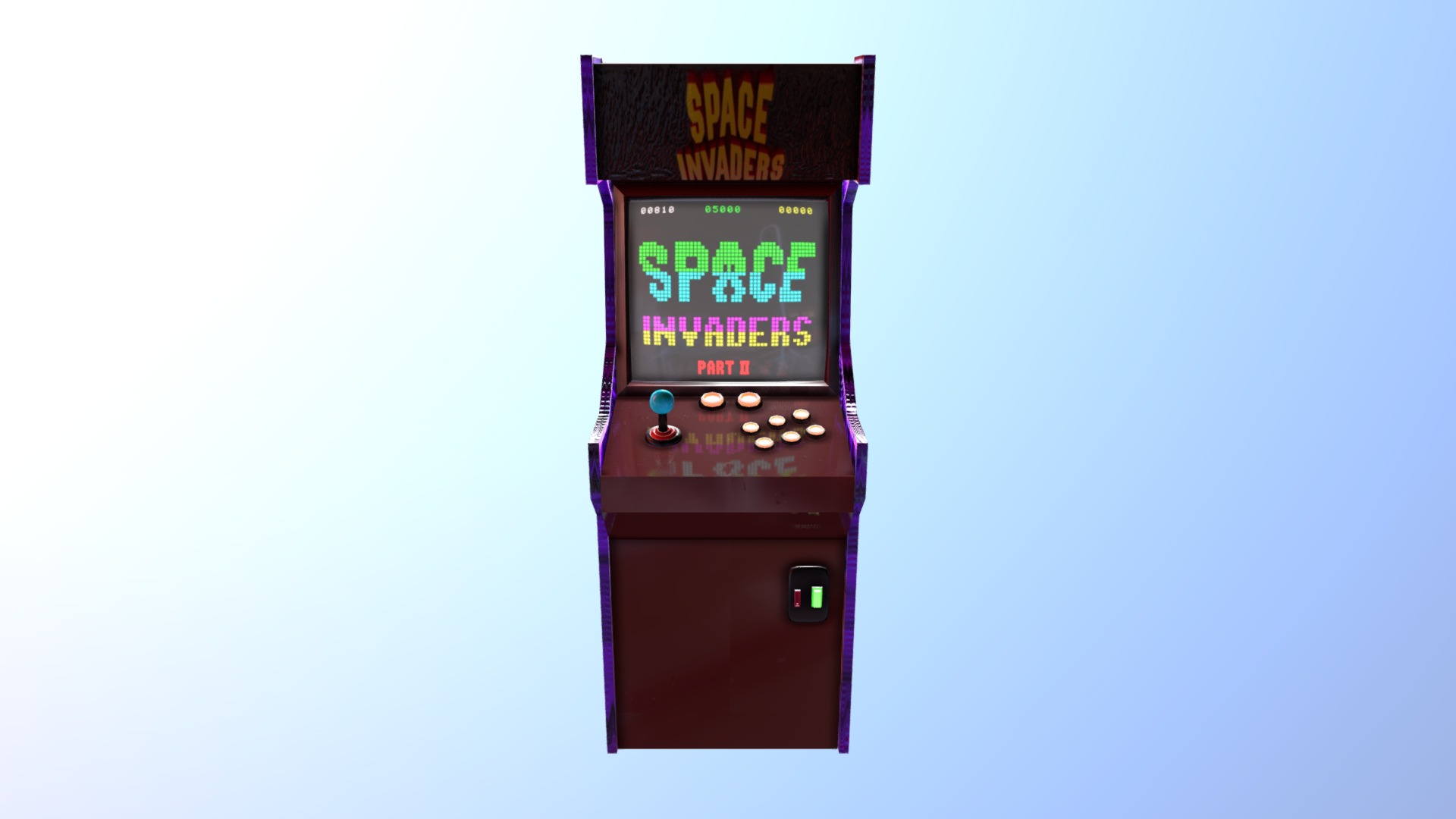 Borne Arcade/ Space Invader Arcade machine - 3D model by BLEXYZE ...
