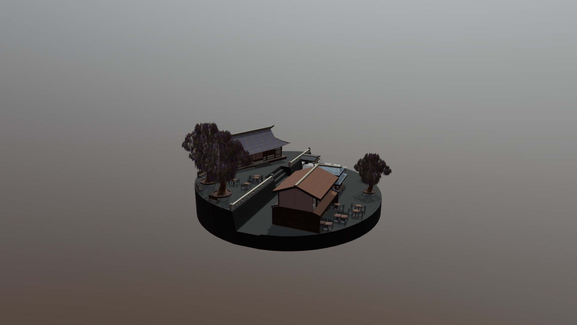 City Scene - Kyoto - 3D model by Xander Goddaer (@exago) [047ef69 ...