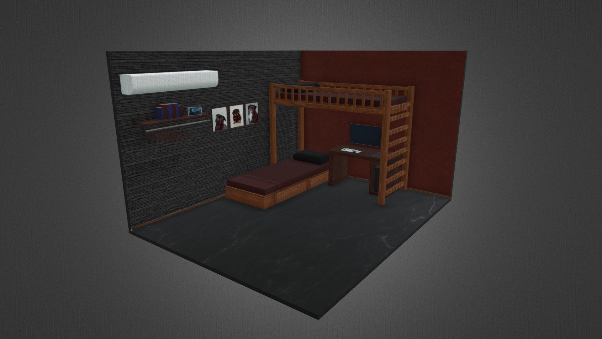 QUARTO - Download Free 3D model by vickpaz [0482d7b] - Sketchfab