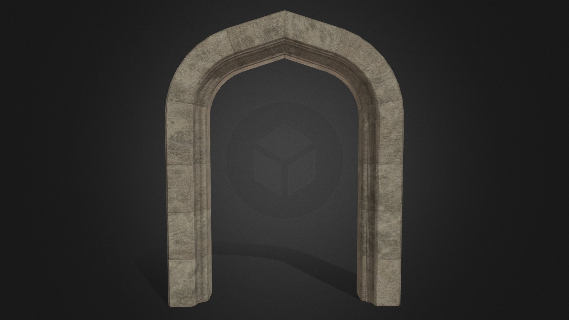 Gothic Stone Doorway - Download Free 3D model by FunWithBlender (@HolmH ...