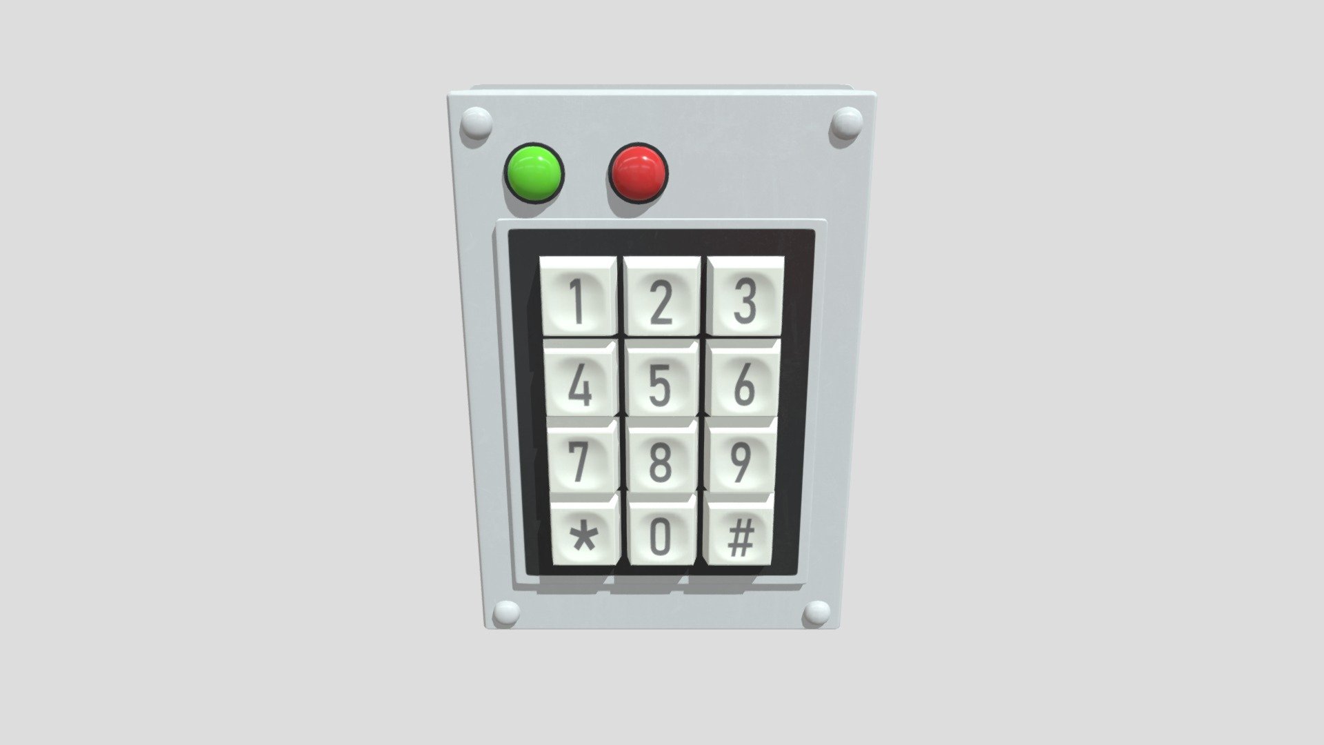 cc0-keypad-door-lock - 3D model by finngoose [0485048] - Sketchfab
