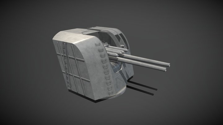 Naval-gun 3D models - Sketchfab