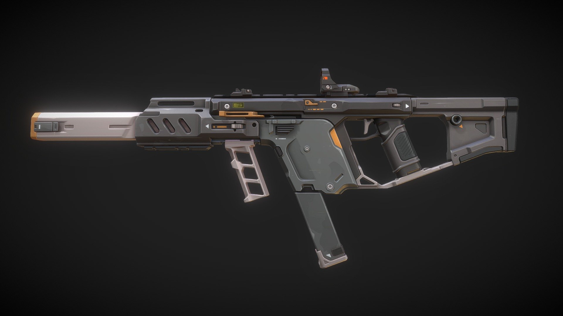 Blowback Submachine Gun #1 - Buy Royalty Free 3D model by Luke Huie ...
