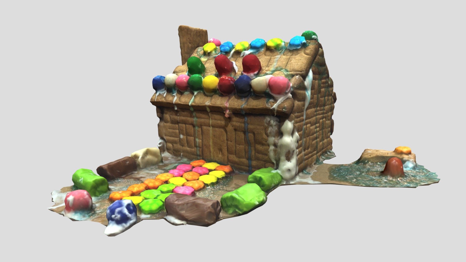 Gingerbread House 5 - Download Free 3D model by XR-initiative [04868a2 ...