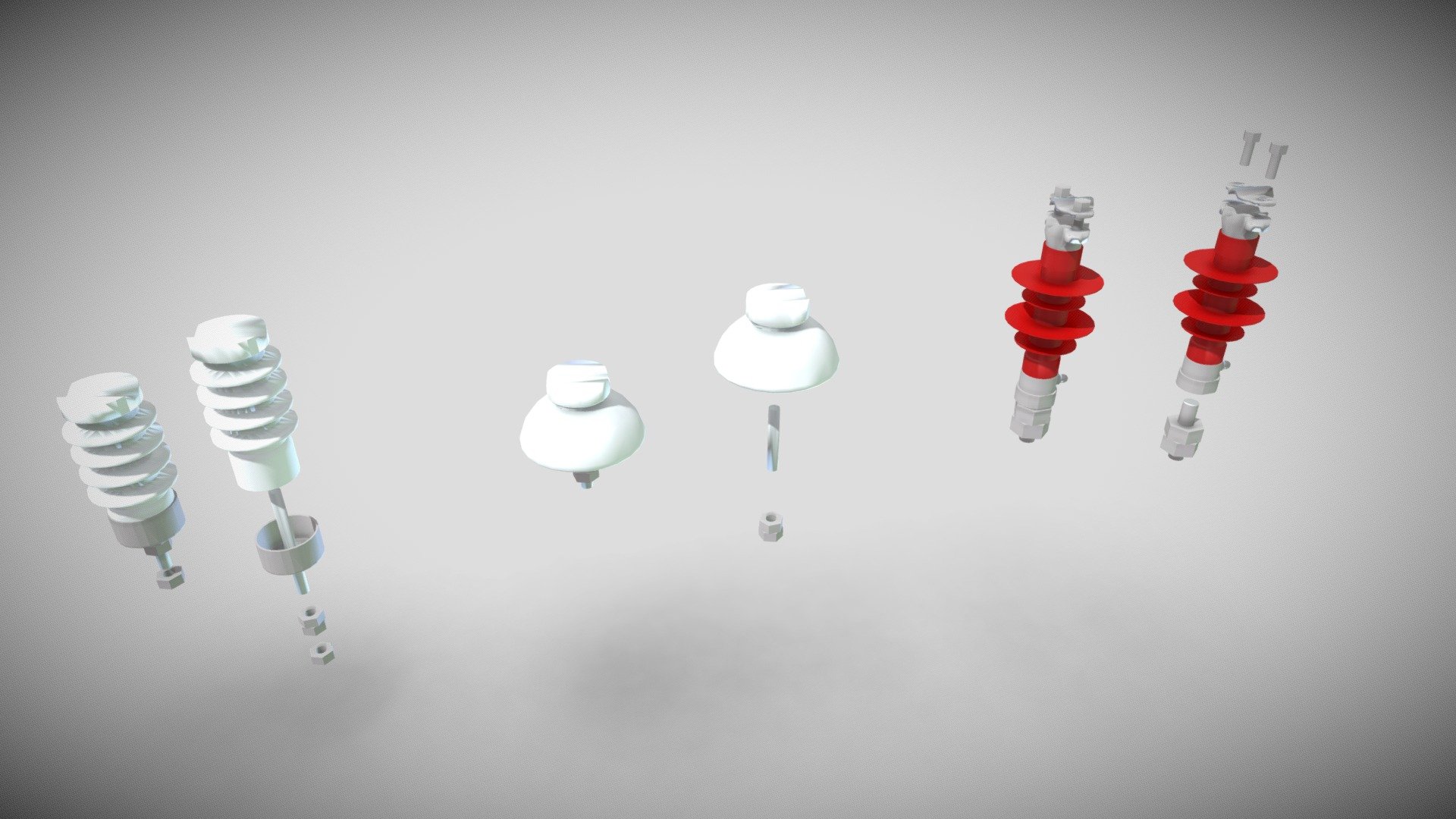 Insulator - 绝缘子（10kV） - Download Free 3D model by MrdT (@mrdt.club ...
