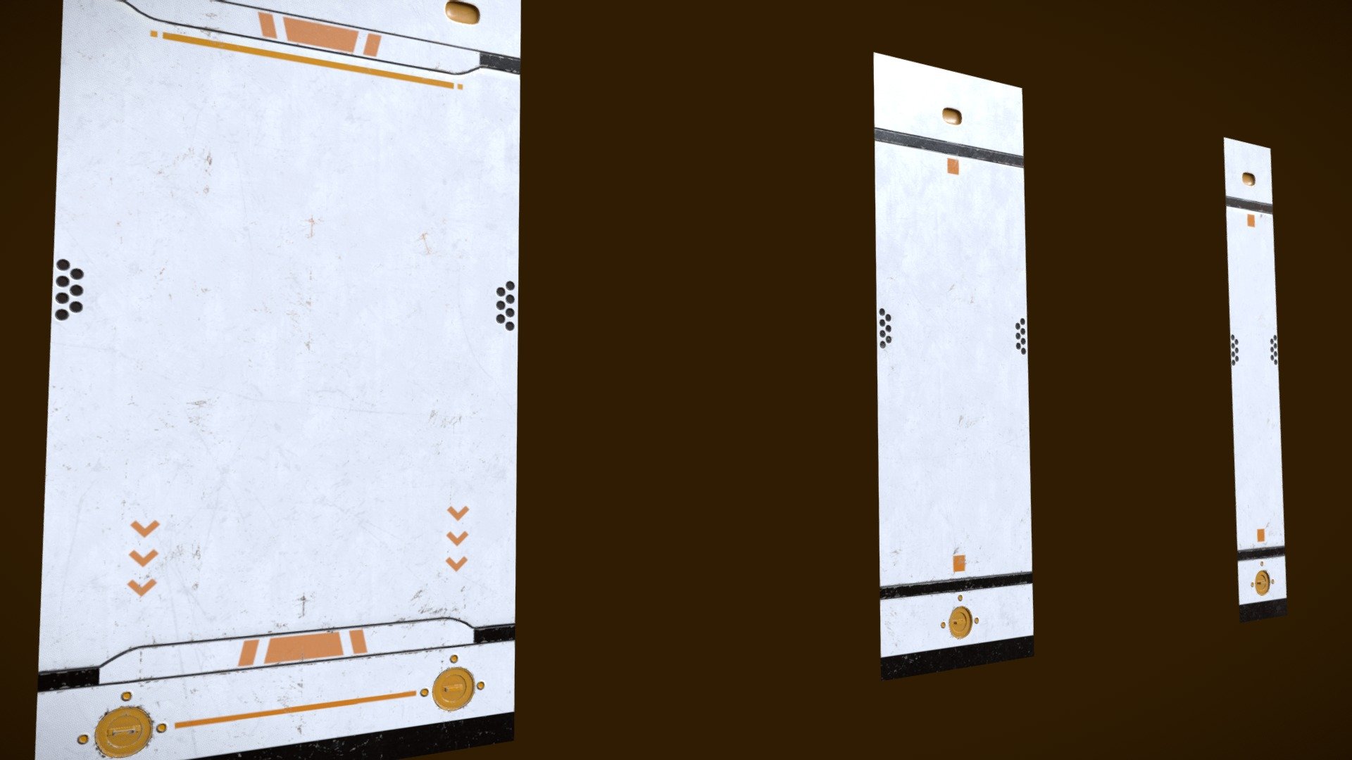 Sci-fi modular walls - Game Ready - Download Free 3D model by Ali ...