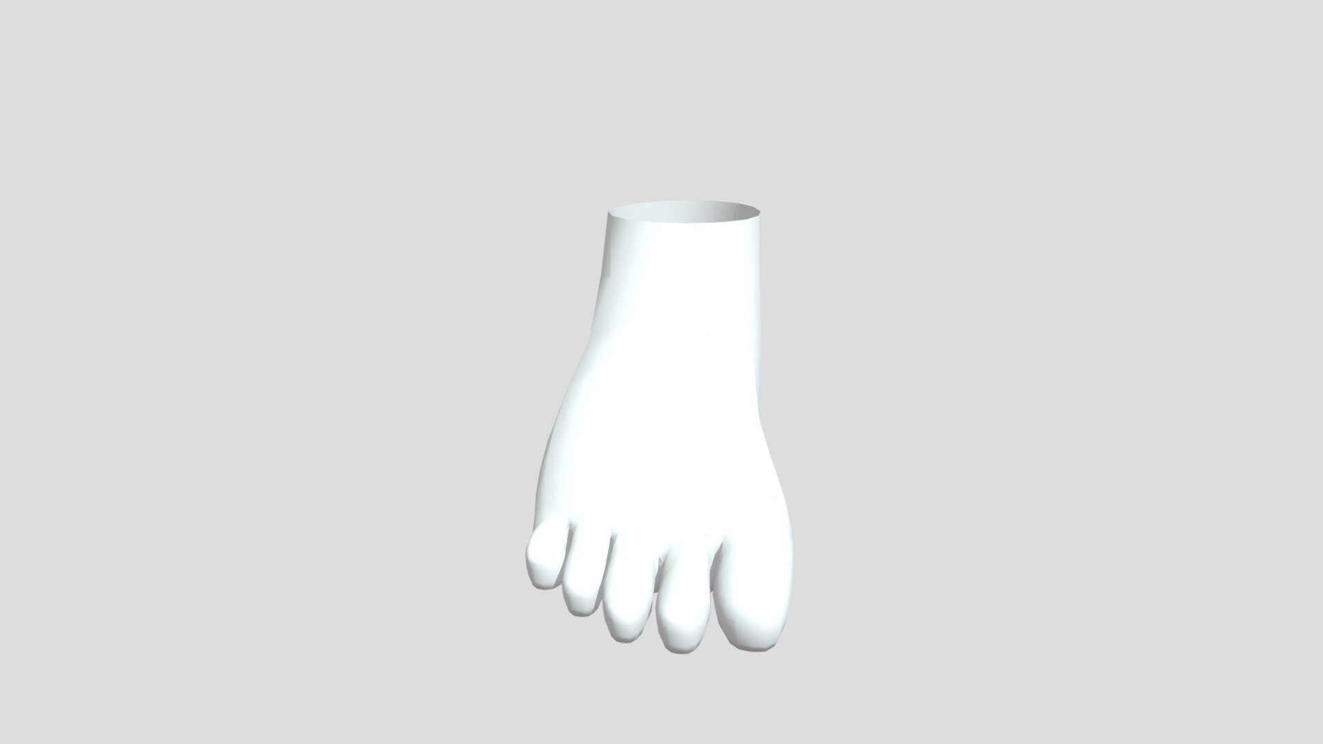 Low poly Foot - Download Free 3D model by Modeling With J ...