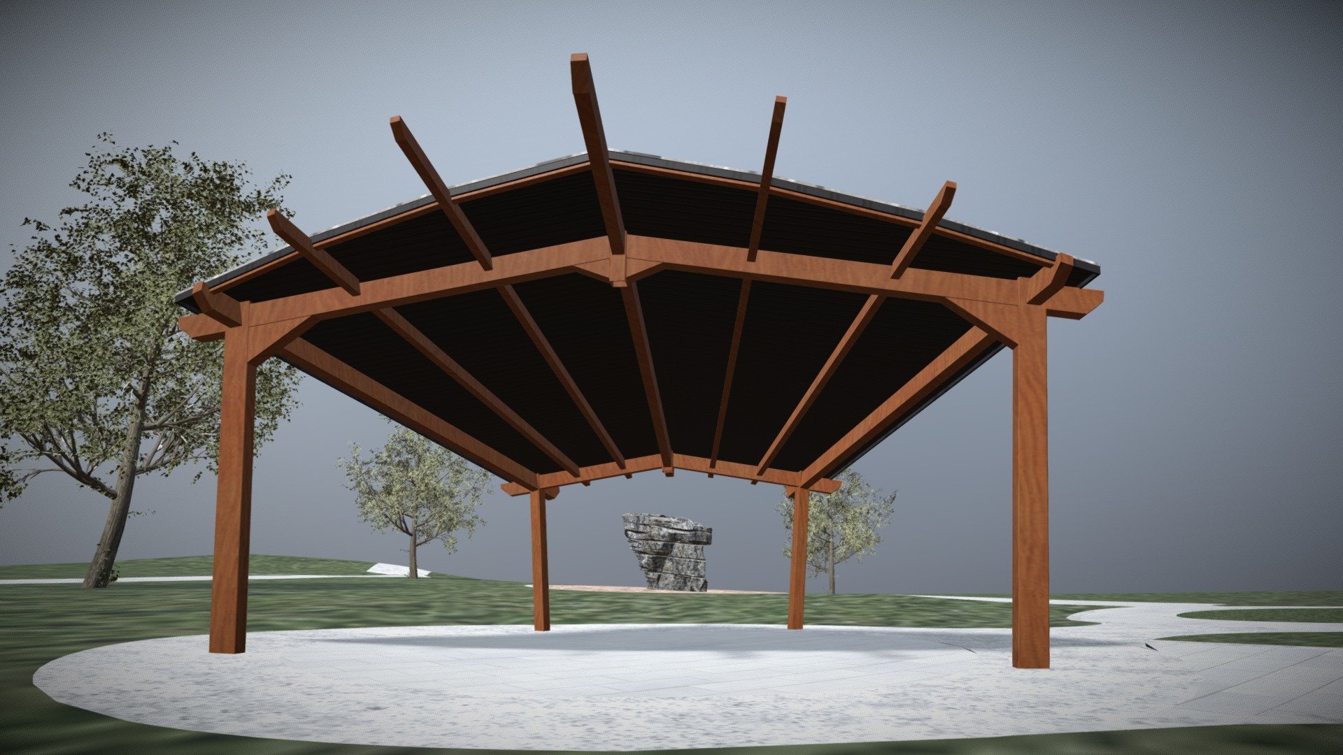 Cook Park, Atlanta - Concept 2, by ID Sculpture - 3D model by Sean Mon ...