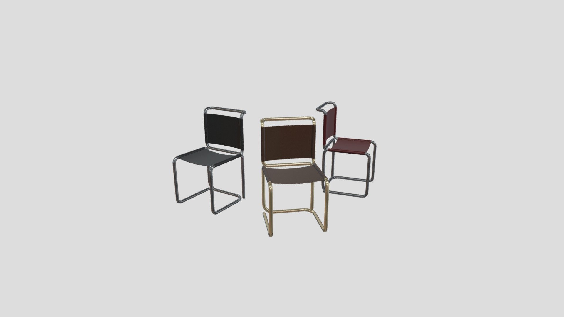 Pipe Chair 1 3 Chairs - 3D model by hs108 [048f25f] - Sketchfab