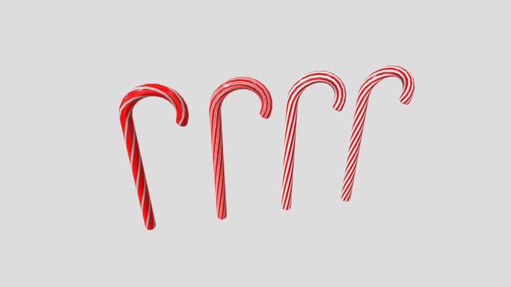 Candy-cane 3D models - Sketchfab