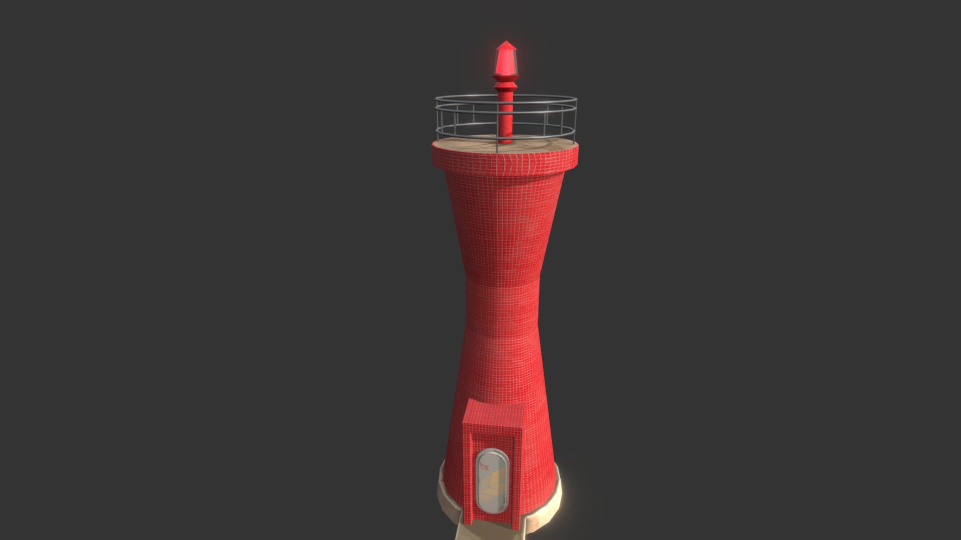 Red Lighthouse - 3D model by Ukidama [04921ee] - Sketchfab