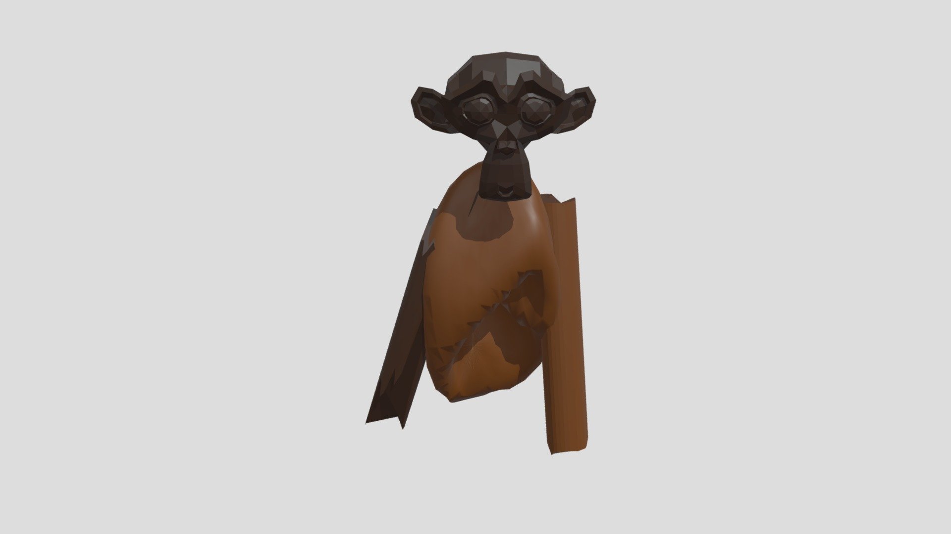 Log Monkey - Download Free 3D model by JJJimmyJam [0492df7] - Sketchfab