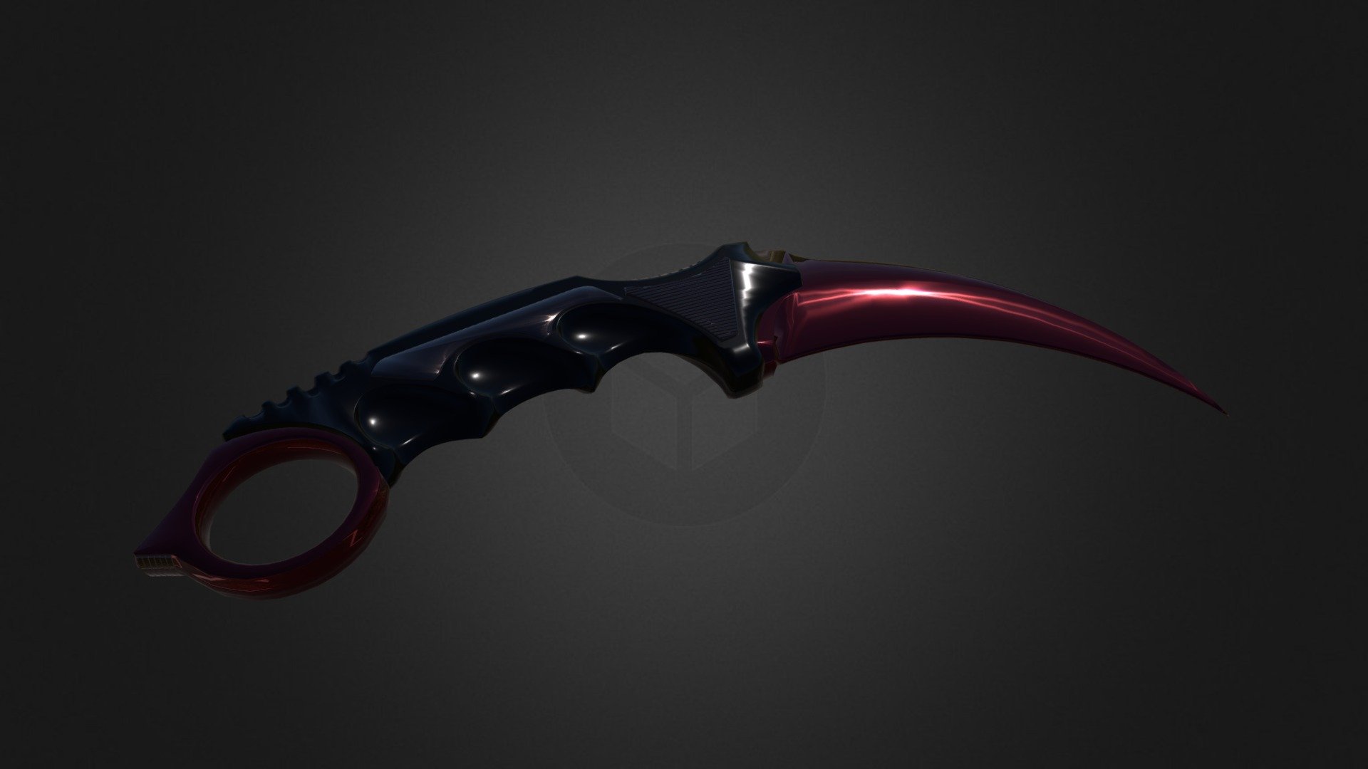 Karambit | Hot Red - 3D model by melih_hd [0494f1a] - Sketchfab