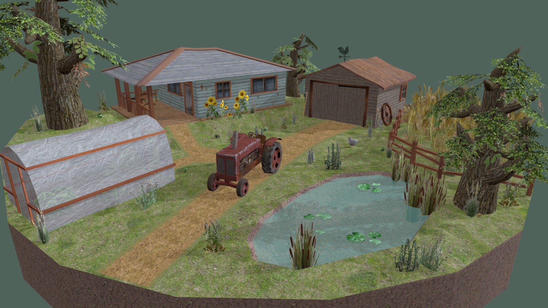 DAE Diorama Retake - Small Farm - 3D model by Jelle_B (@JelleBerckmans ...