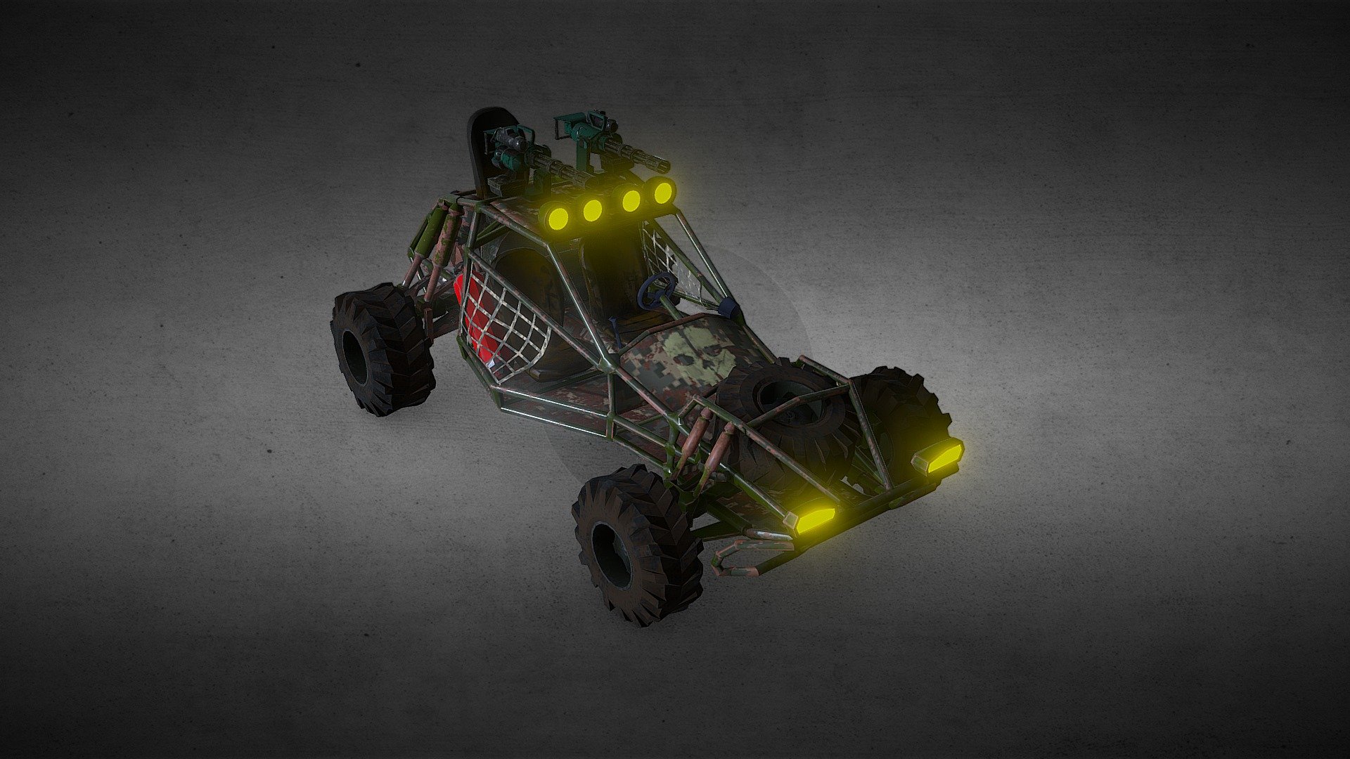 Sand buggy - 3D model by Pupurup [049693c] - Sketchfab